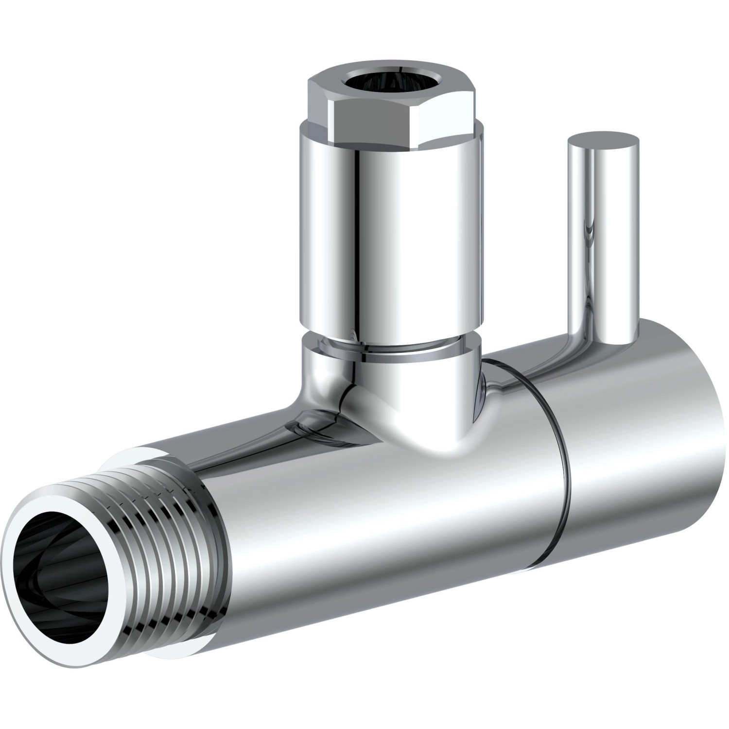 Kirchhoff Universal Eckventil für Kalt- und Warmwasserleitungen Chrom ...