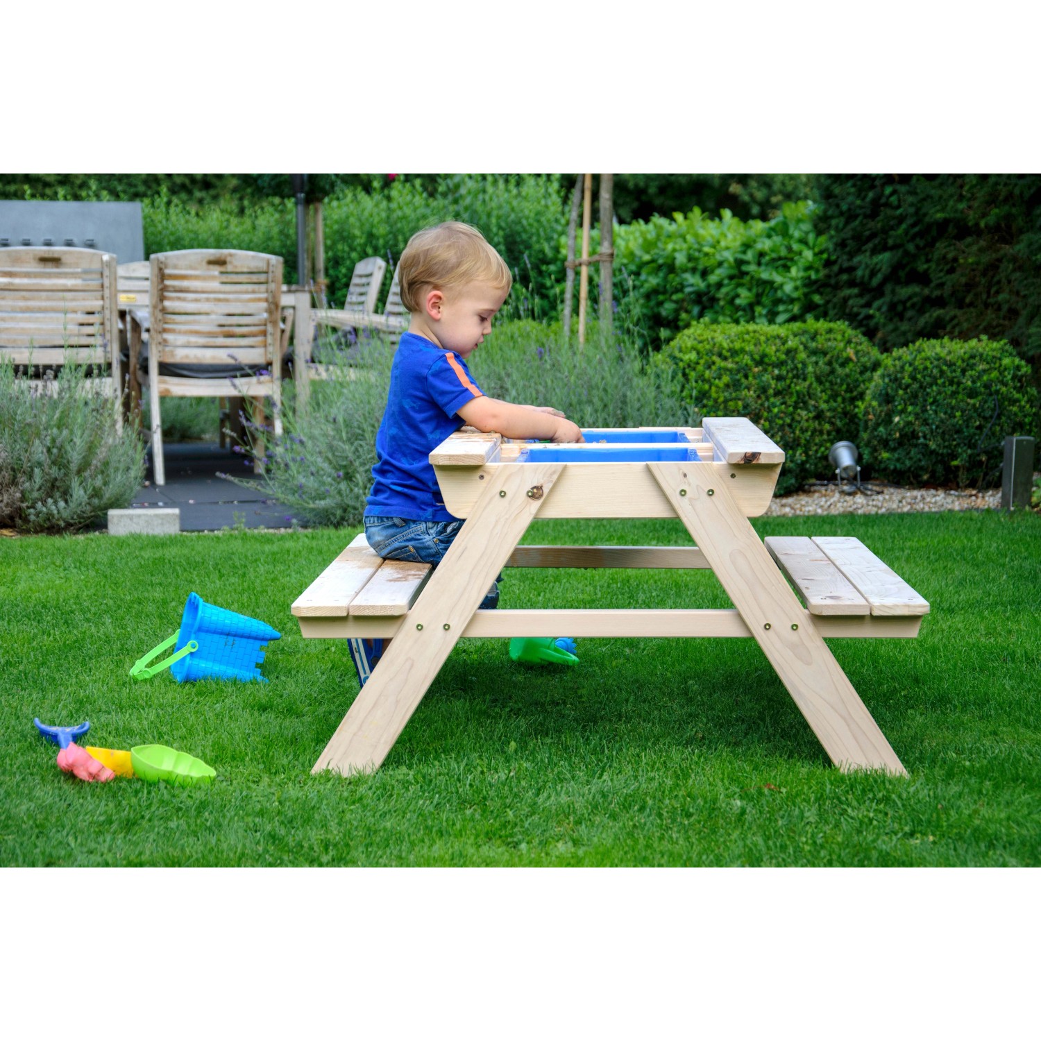 Dobar Kinderspieltisch mit blauer Matschbox FSC® kaufen bei OBI