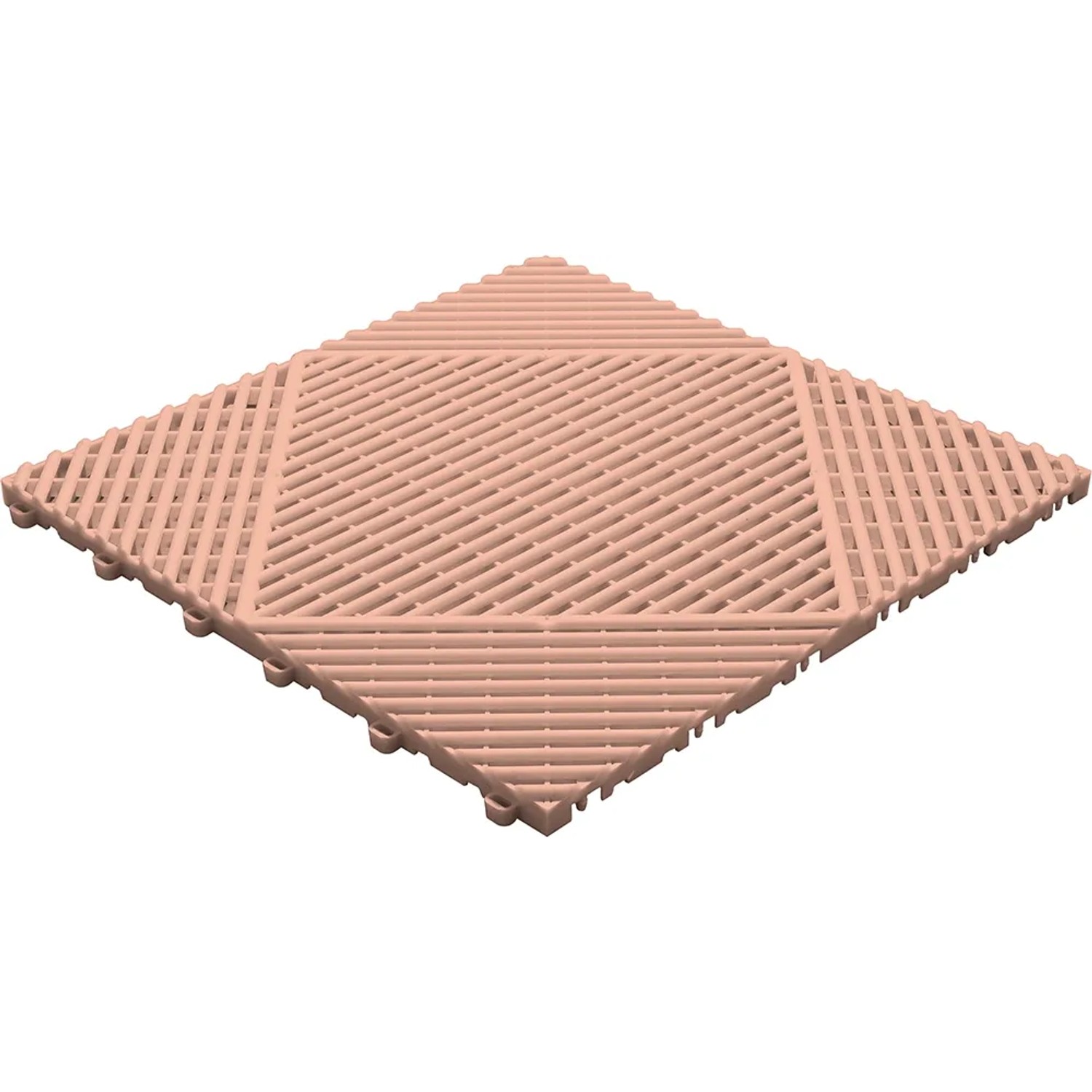 Florco Kunststoff-Klickfliese classic, terracotta 40x40 cm, 6 Stk/VPE ...
