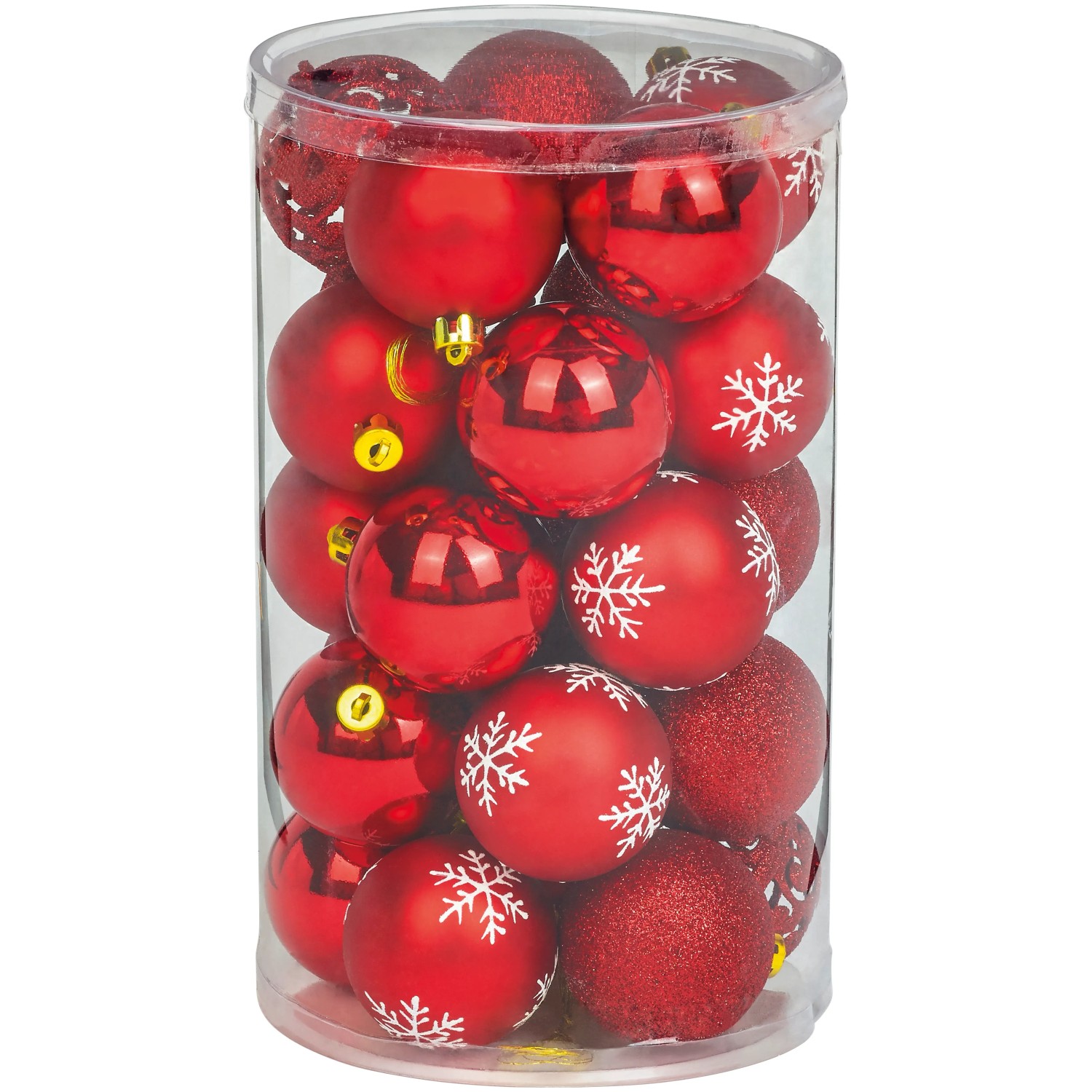Weihnachtskugeln Set Kunststoff