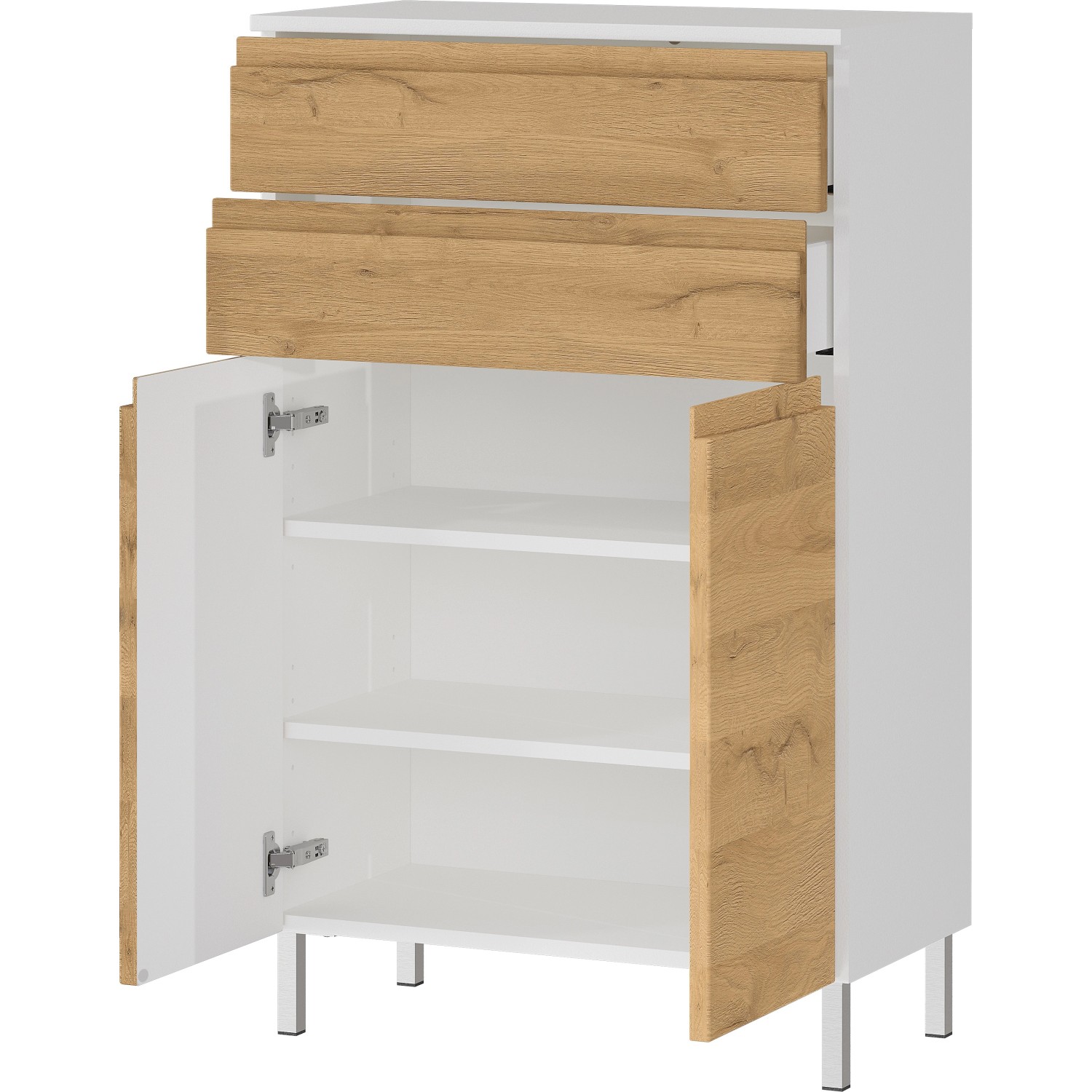 Germania Badkommode Torrance 4332 Weiß-Eiche 97 cm x 60 cm kaufen bei OBI