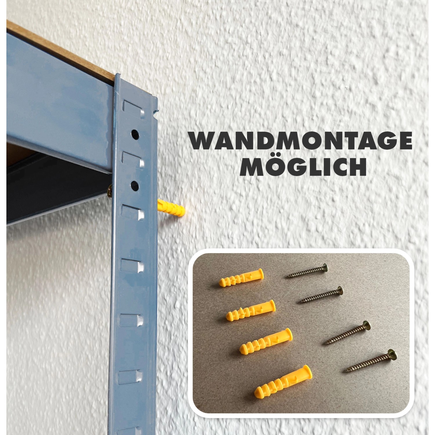 KARAT Schwerlastregal Odin 2er Set Traglast bis 875 kg Grau 180 x 90 x 40 cm kaufen bei OBI