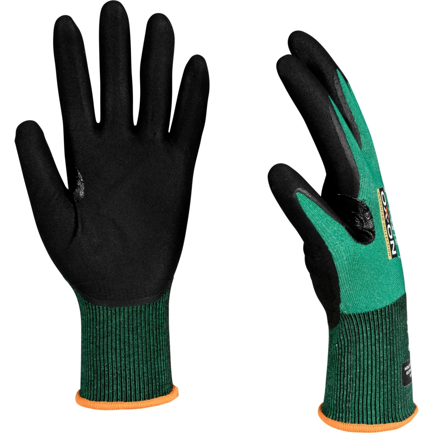 OX-ON Handschuh Cut Advanced 9904 Cut Level B Schwarz-Grün Gr. 10 ...