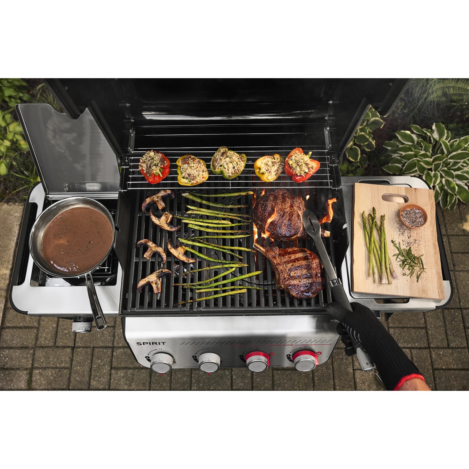 Weber Gasgrill EP-435 GBS Spirit 2025 4 Brenner Seitenbrenner digit. Thermometer kaufen bei OBI