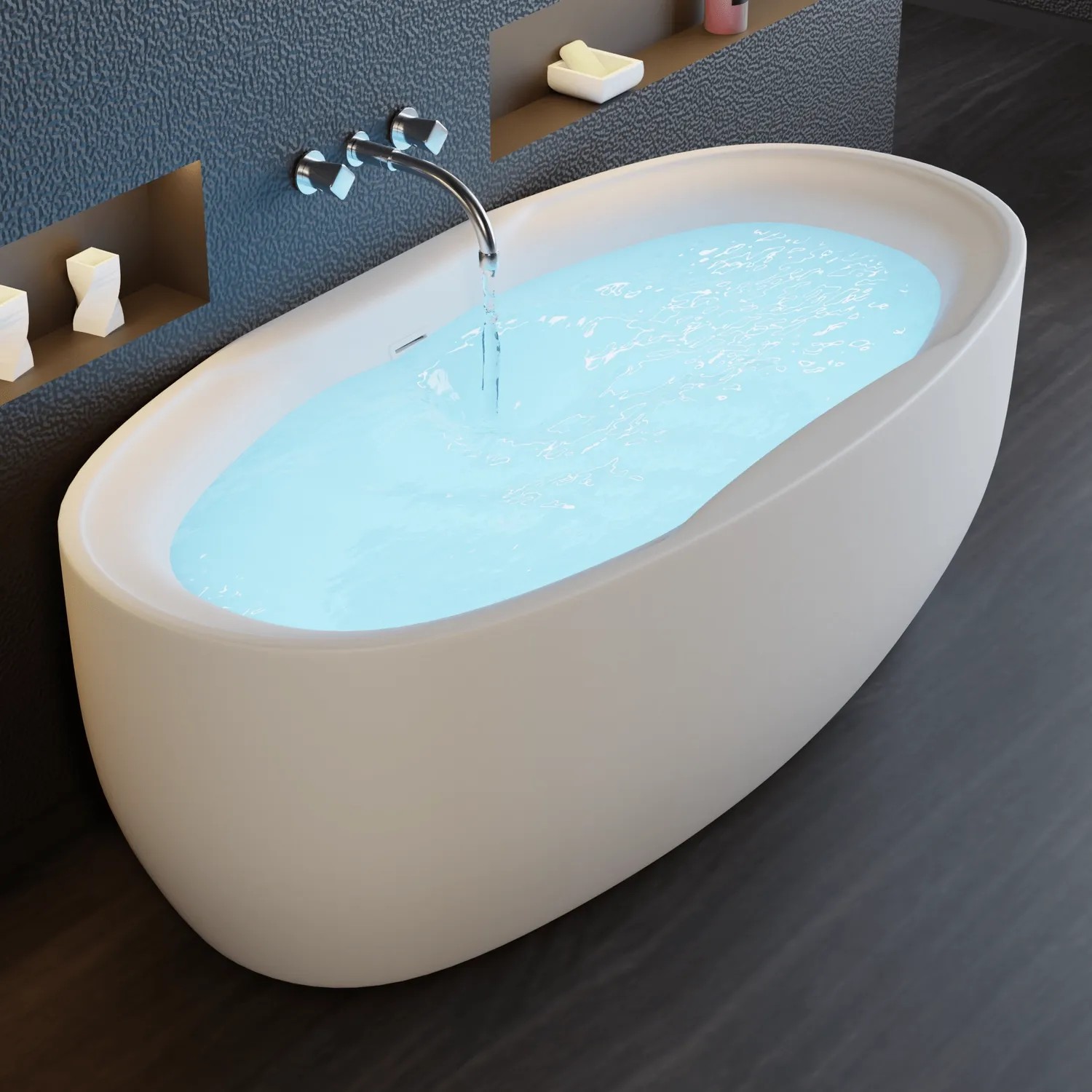 Tronitechnik Freistehende Badewanne Dokos Masse Ca 180 X 100 X 60Cm ...