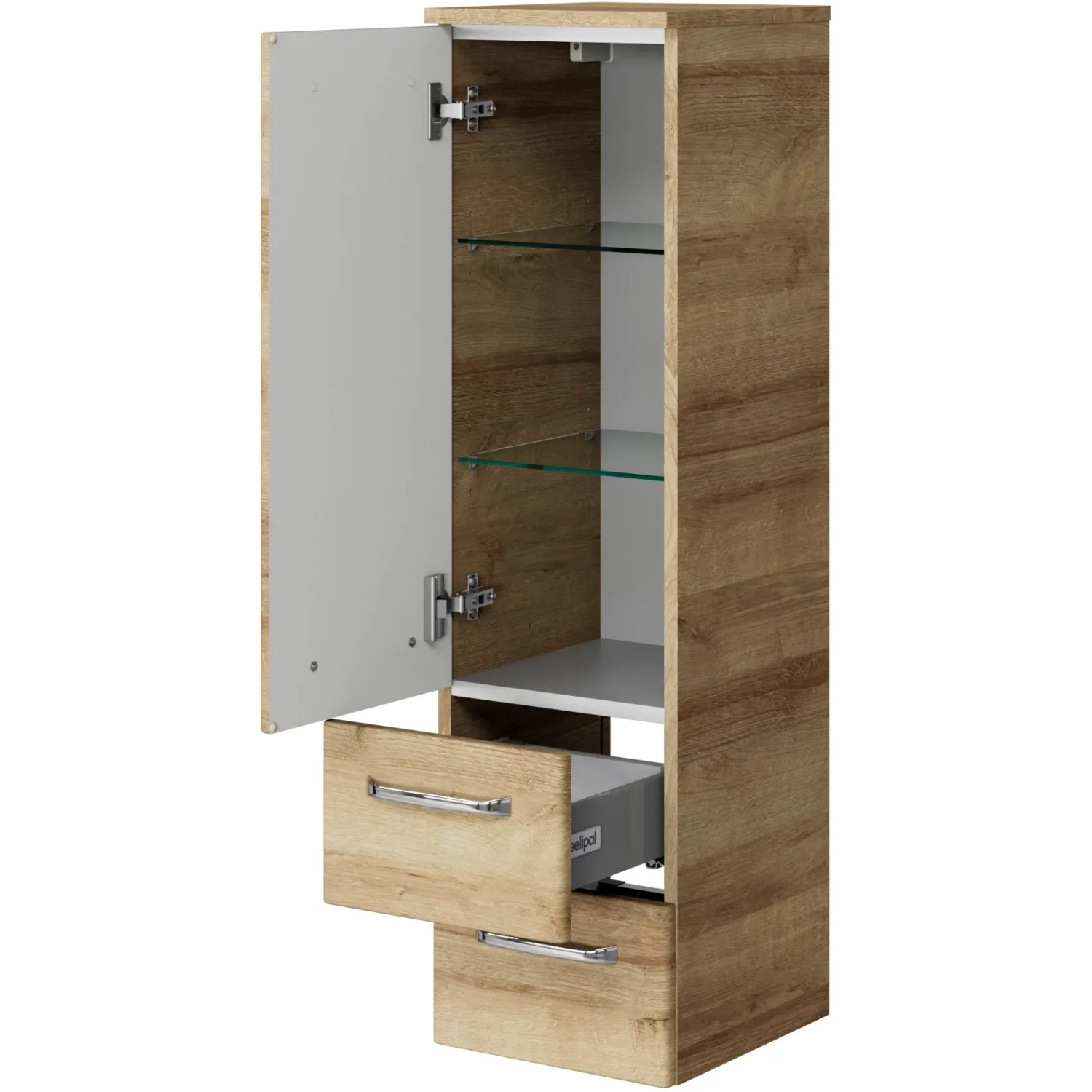 Pelipal Badmöbelset Trentino Aufsatzleuch. 107 cm Riviera Eiche kaufen ...