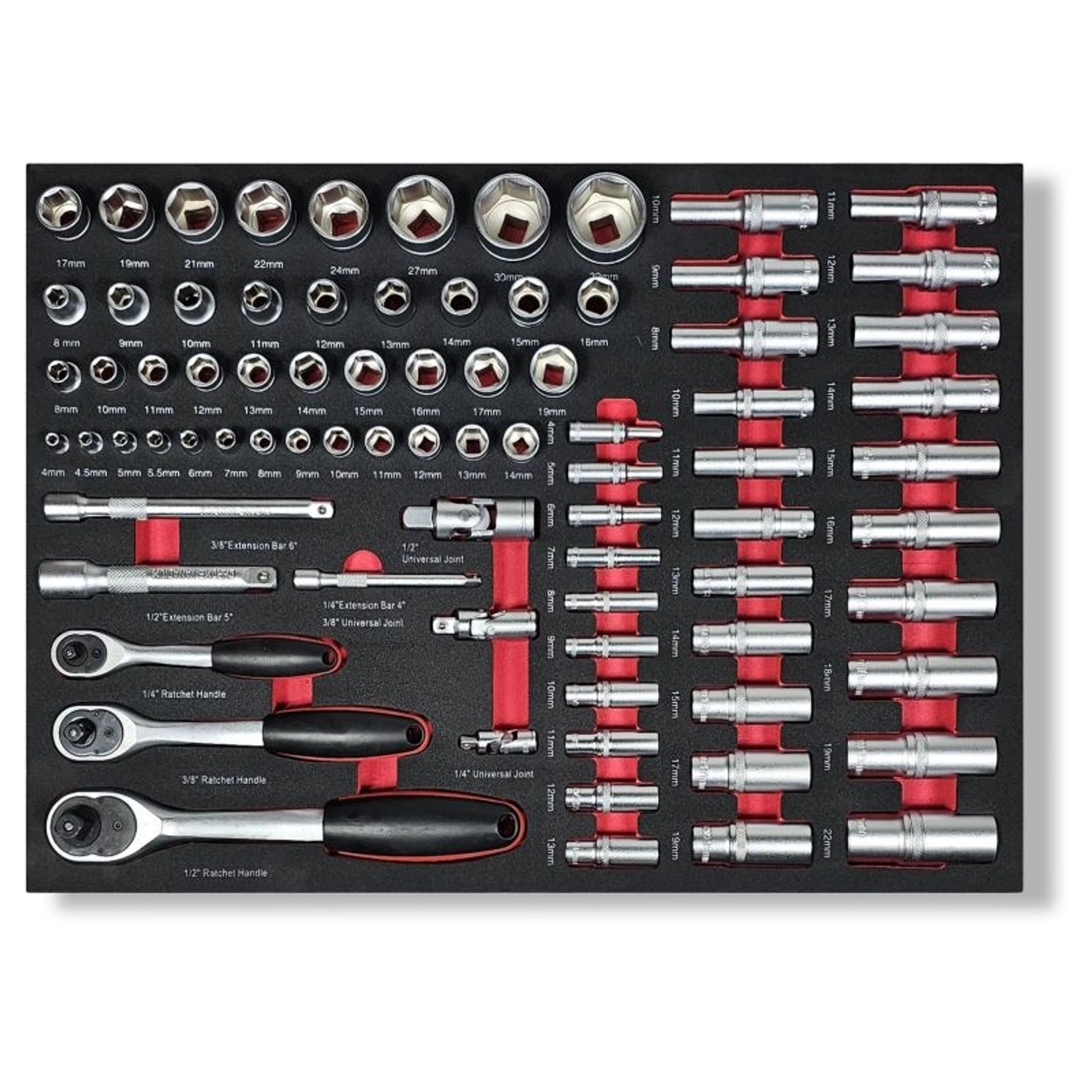 DeTec. Werkstattwagen Blackline Werkzeugkiste Gefüllt mit Werkzeug Werkzeugschrank Rollbar ...