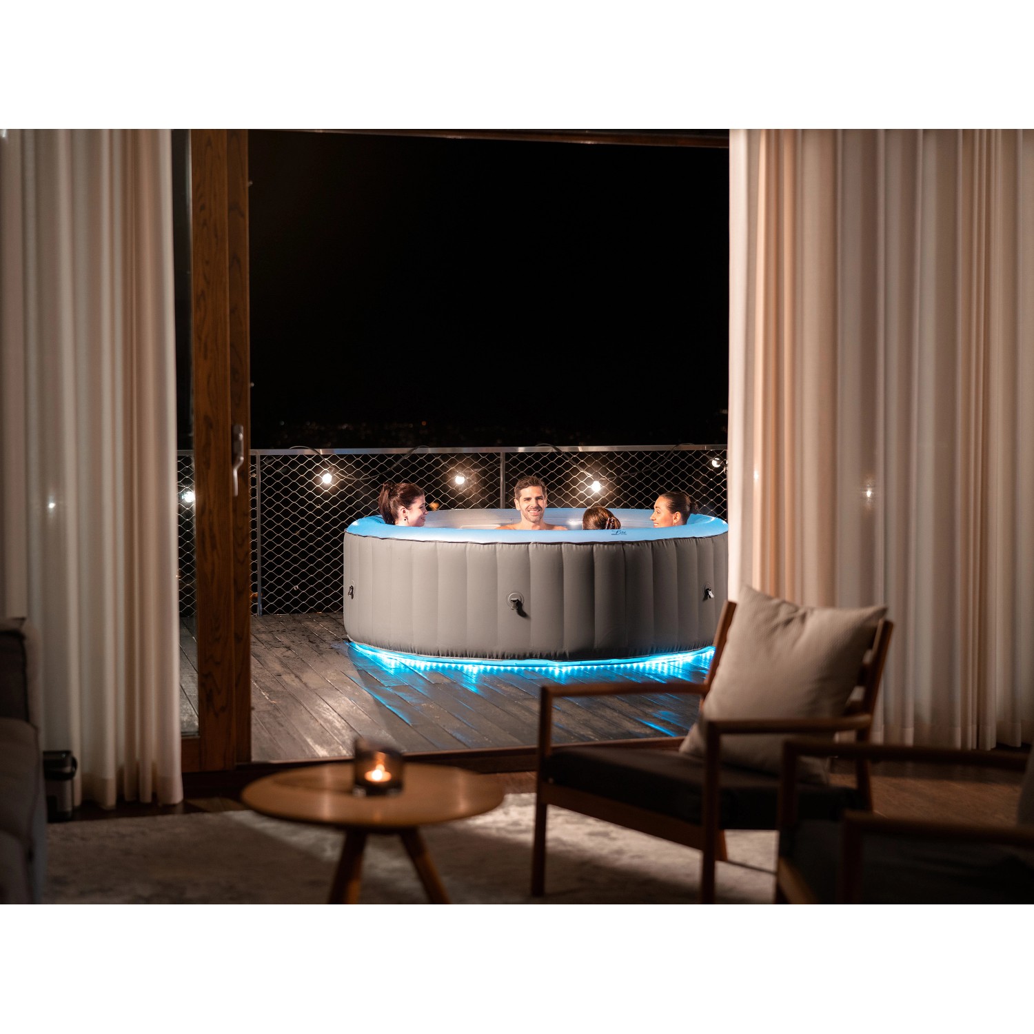 MSpa Lite Whirlpool mit Hydromassage Glow AirJet kaufen bei OBI