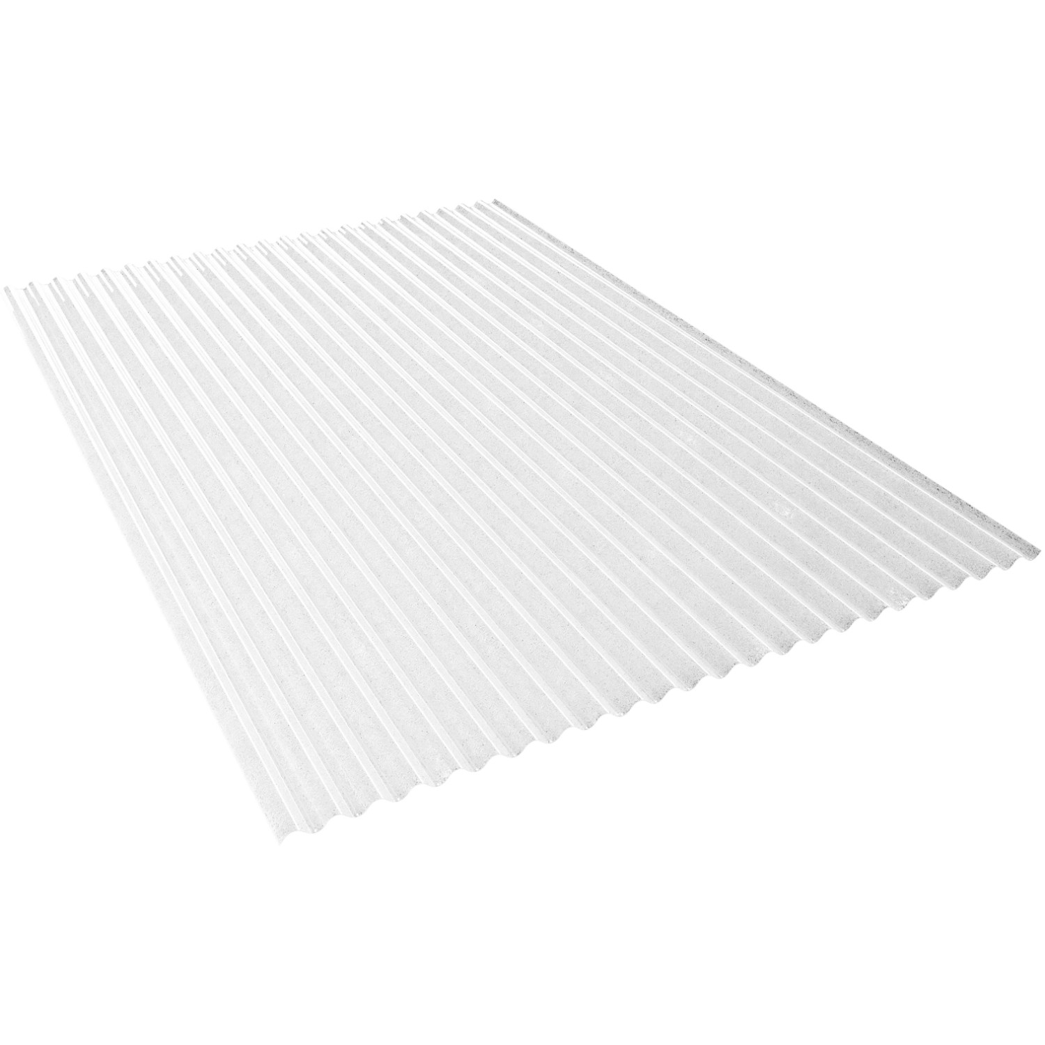 Salux Wellplatte Sinus 32/09 PVC Frost Klar 120 cm x 75 cm Stärke: 0,8 ...
