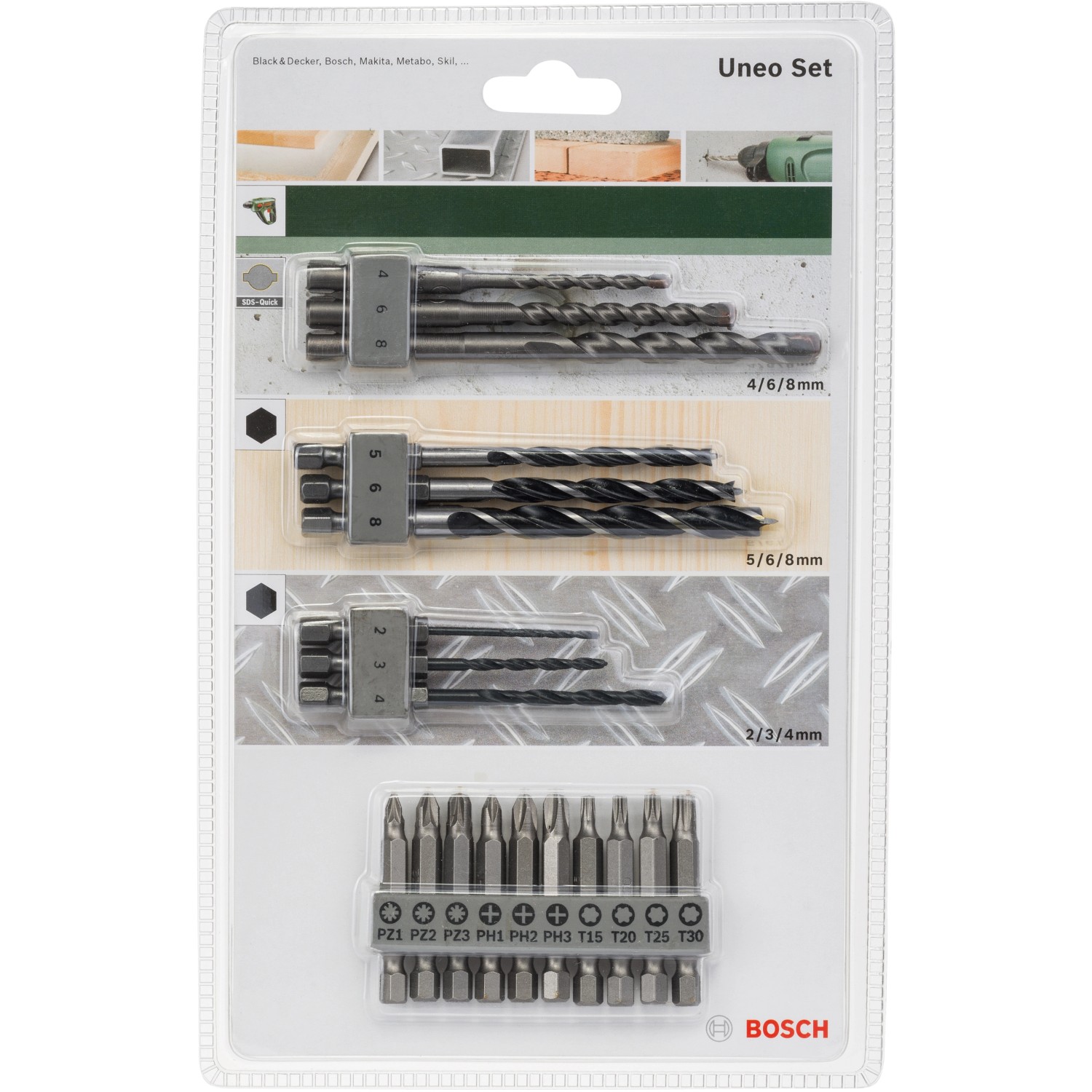 Bosch Bohrer-Set Uneo DIY Mixed-Set 19-teilig kaufen bei OBI