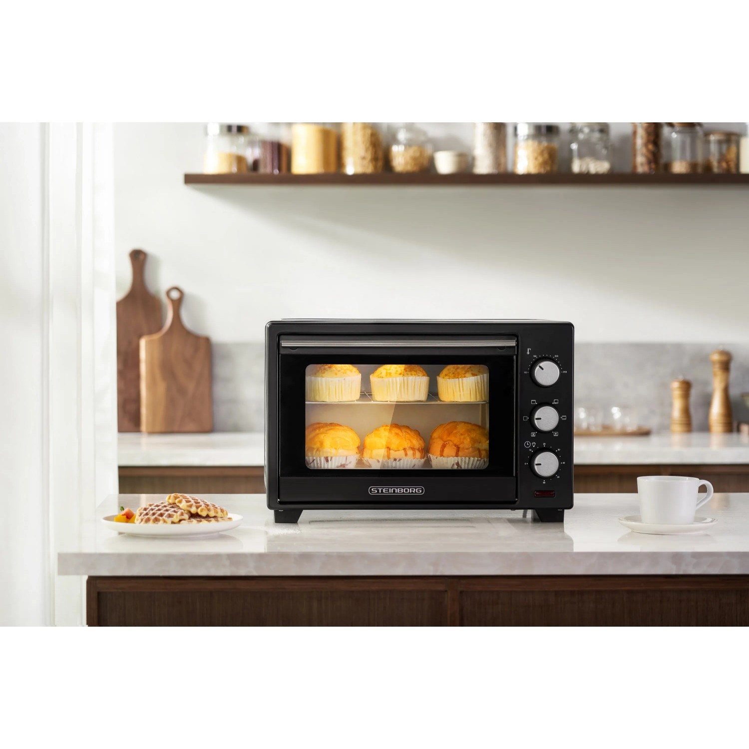 STEINBORG Minibackofen mit Umluft SB-3002 25 l 1600 W kaufen bei OBI