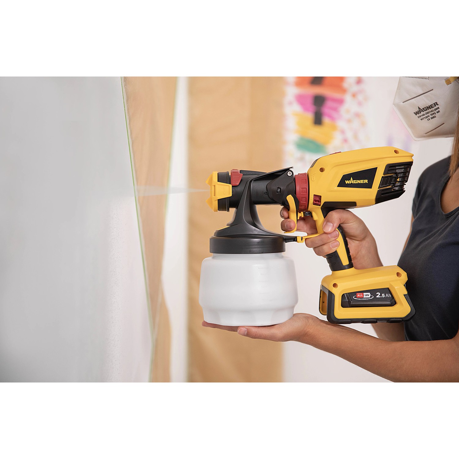 Wagner Akku-Farbsprühsystem W 600 FLEXiO 18V inkl. Sprühaufsätze kaufen ...