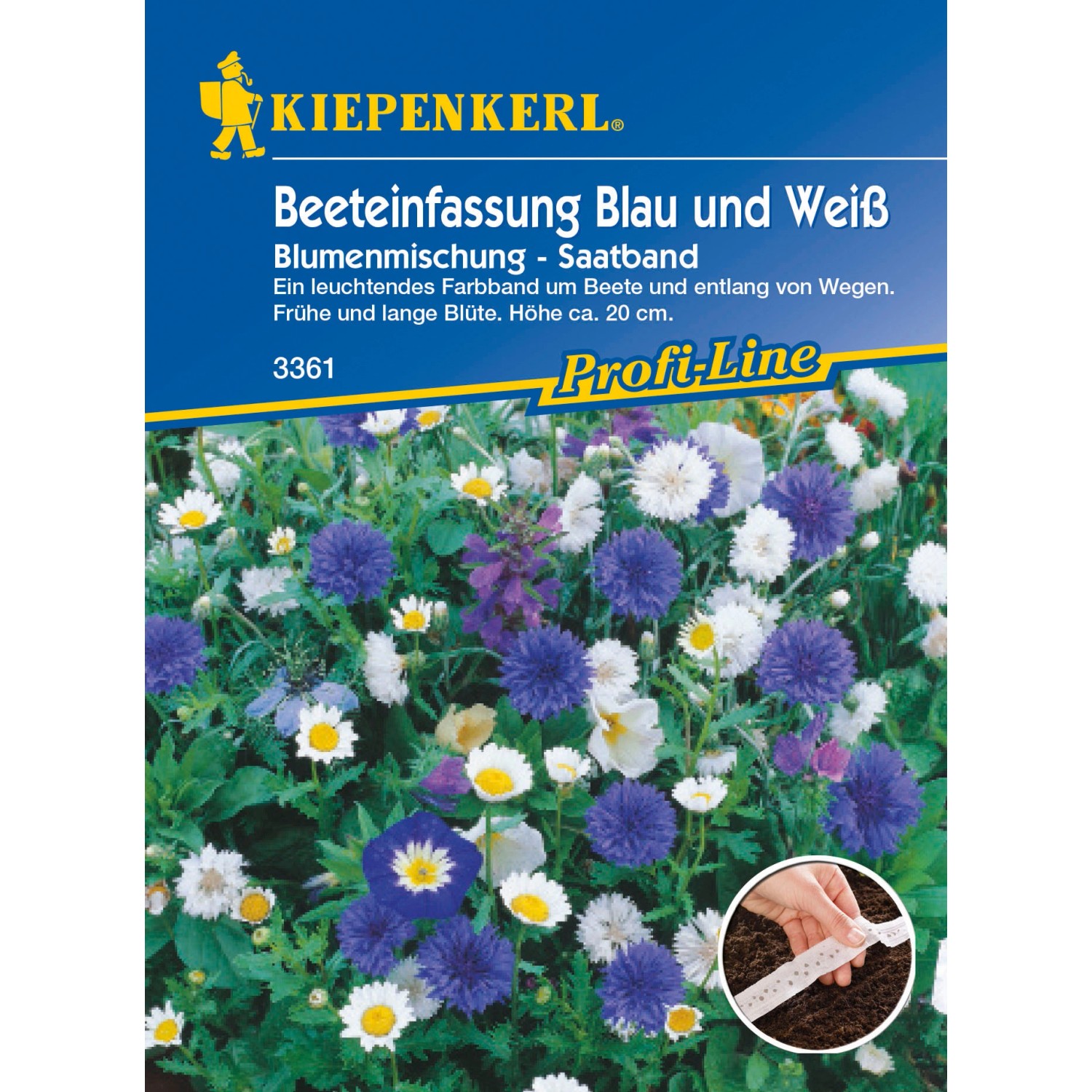 Kiepenkerl Beeteinfassung "Blumenmischung" Blau und Weiß kaufen bei OBI