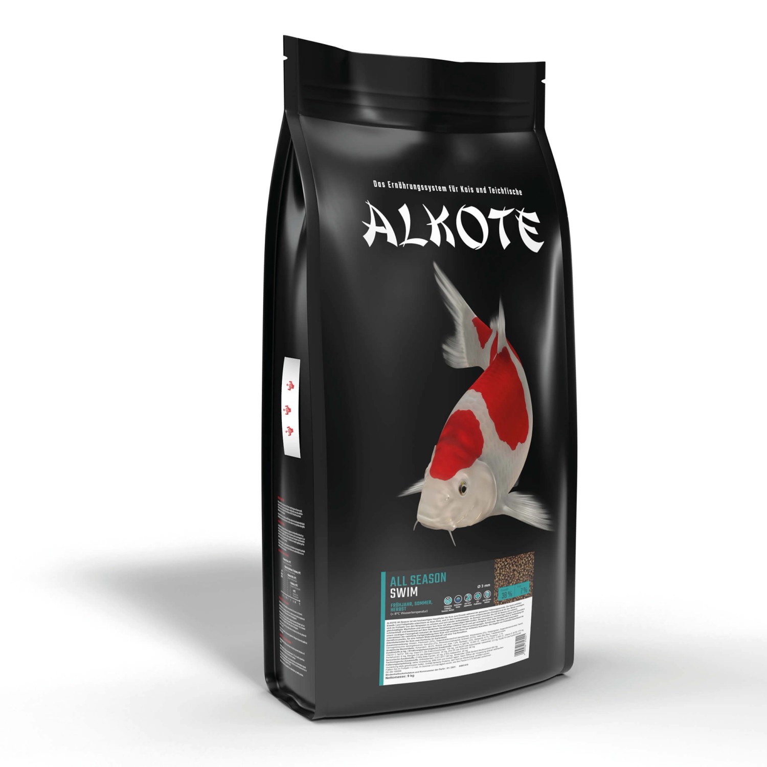 Alkote Fischfutter-Sticks & Fischfutter-Pellets All Season swim 3 mm 9 ...