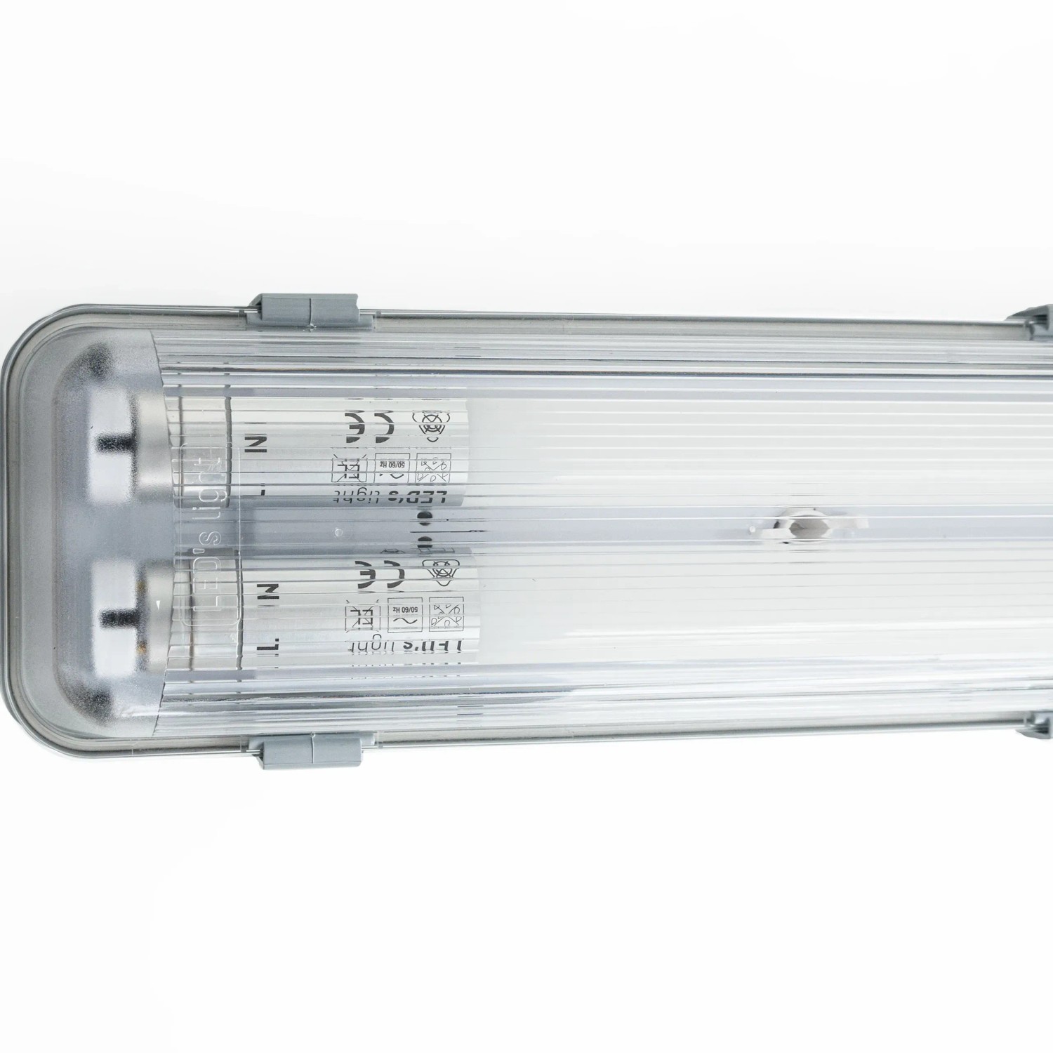 LED-Feuchtraumleuchte 2 x 7,5 W 2250 lm 4000 K 60 cm Grau kaufen bei OBI