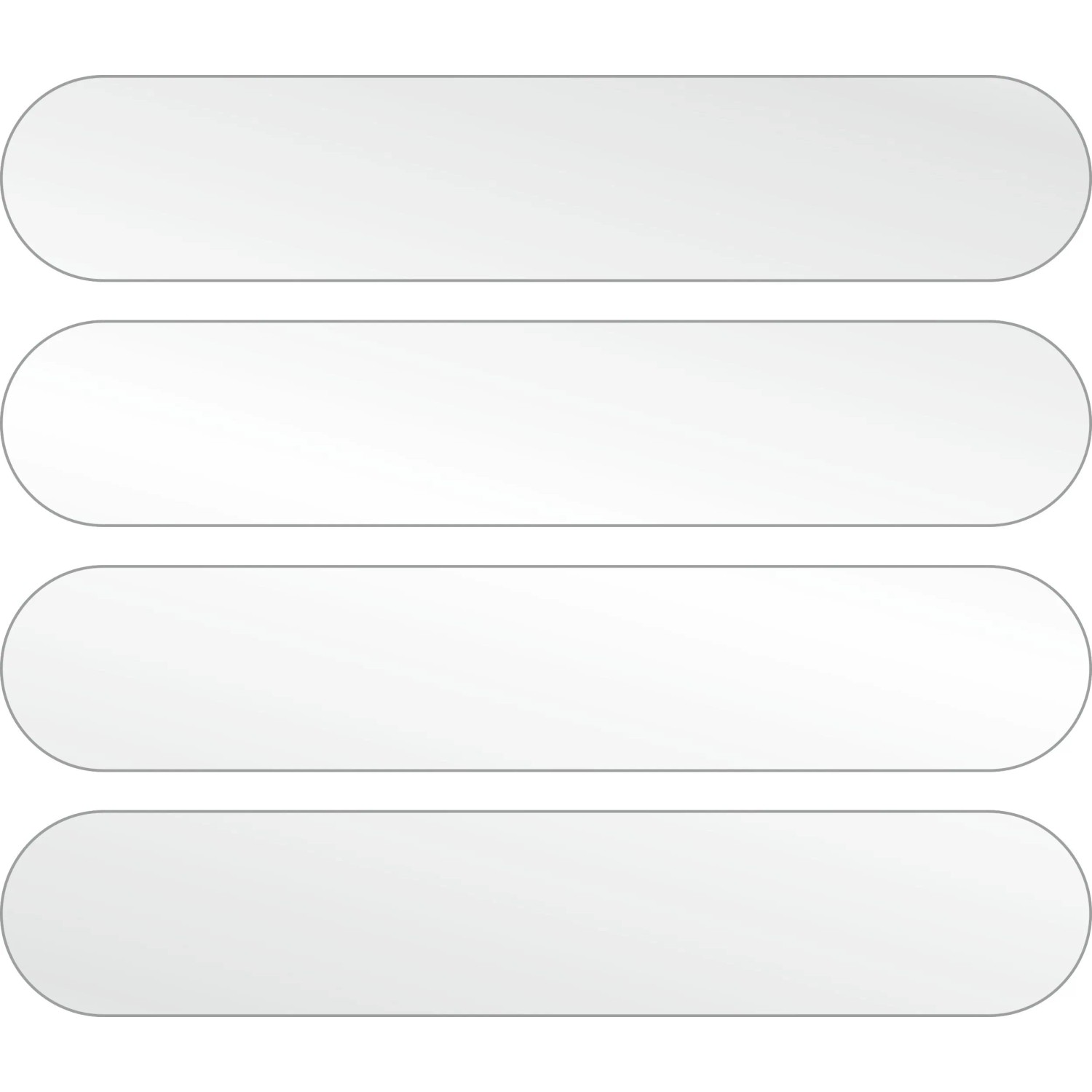 Aufkleber "Reflektionsstreifen'' 8 cm x 1,5 cm Weiß kaufen bei OBI