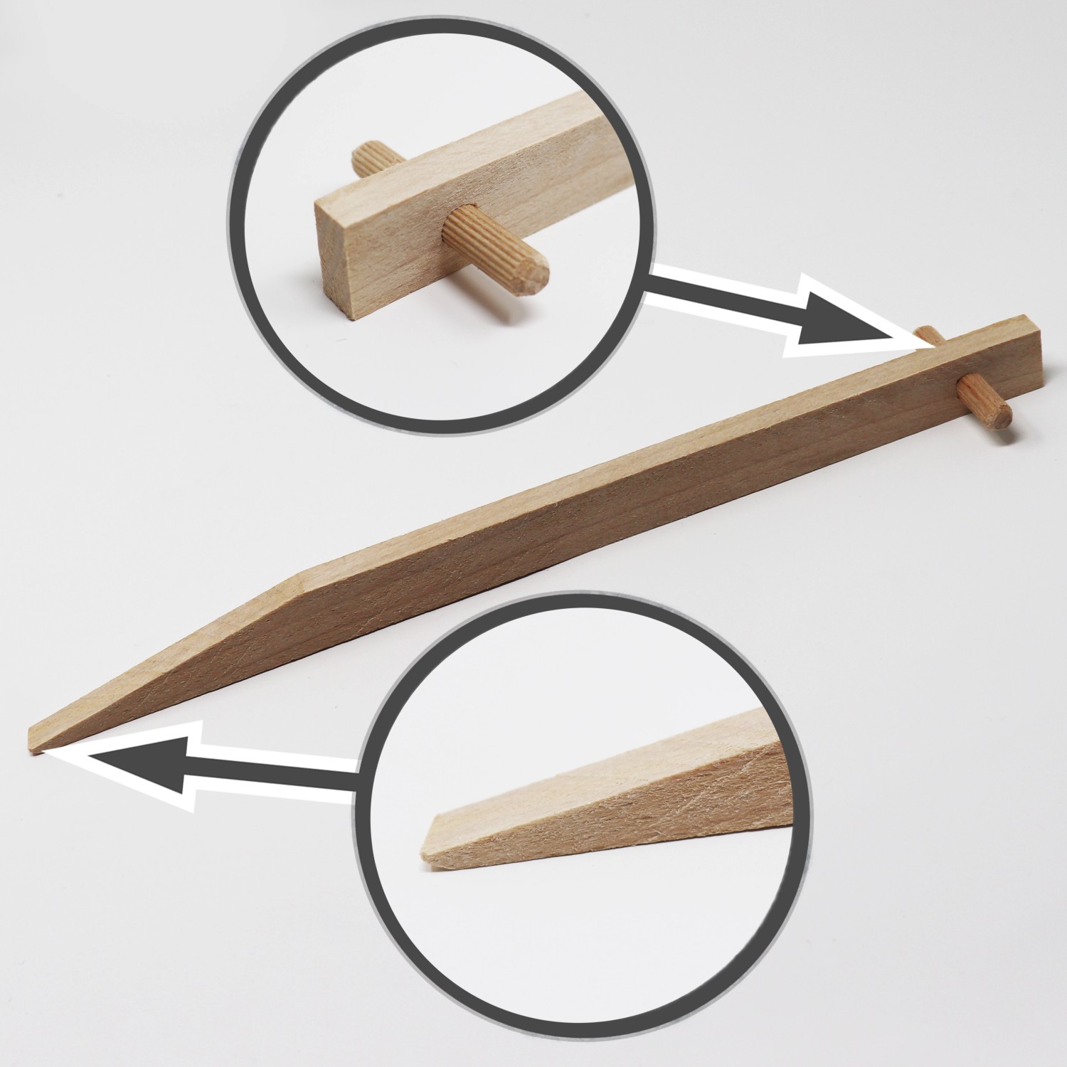 Aquagart 10 Erdanker aus Buchenholz Holz Bodenanker Holzpfock ...