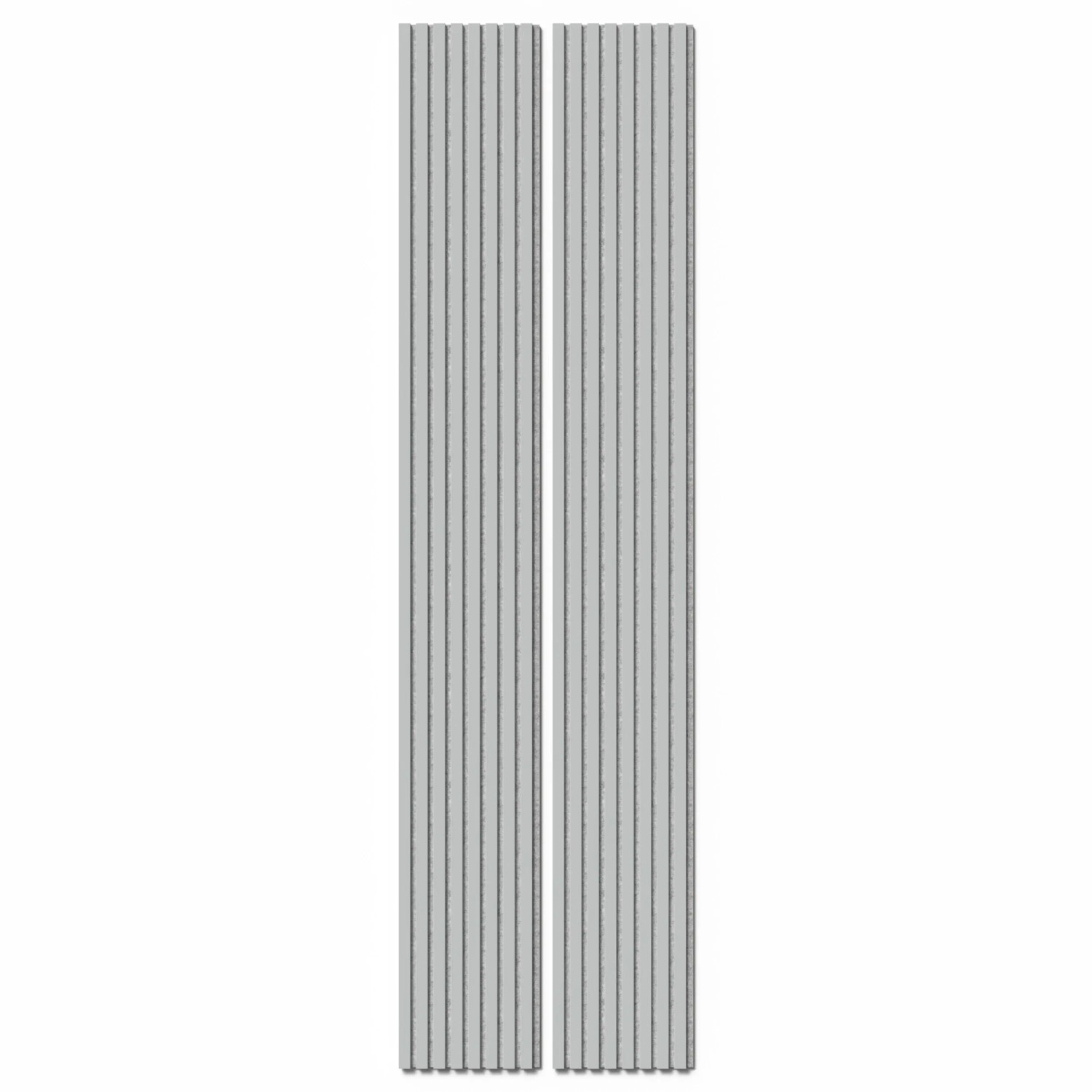 Akustikpaneel Foliert Hellgrau Filz Grau 32 cm x 240 cm 2 Stück FSC ...