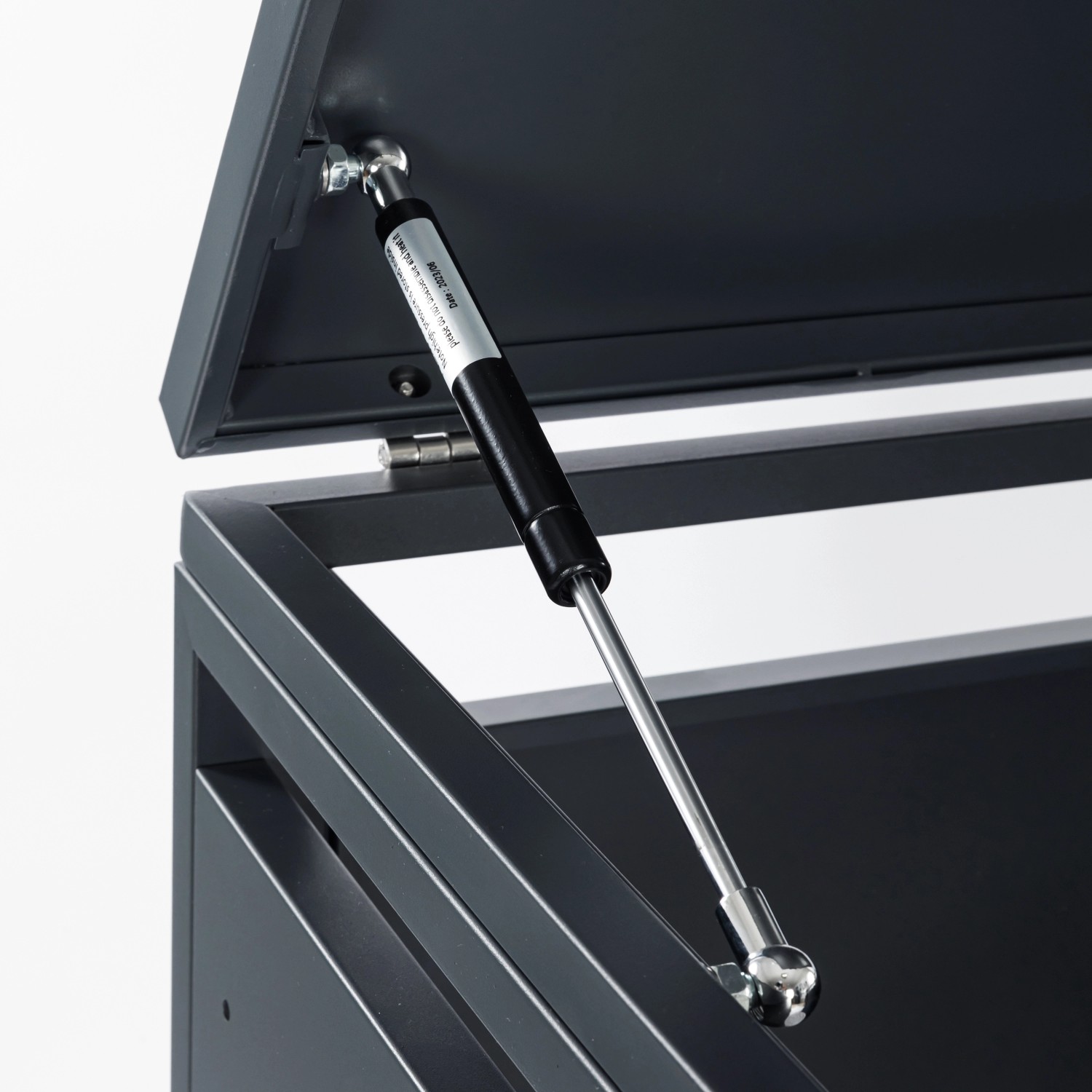 Axi Mülltonnenbox Lucas Metall 240 l Anthrazit/Holzoptik kaufen bei OBI