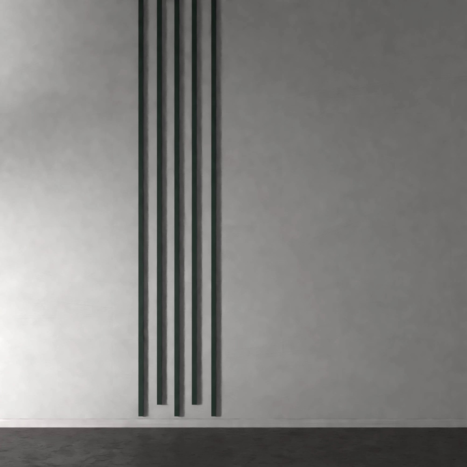 Denpanels Sticks Linoleum Conifer mit Klebeband MDF Schwarz 240 cm 4 ...