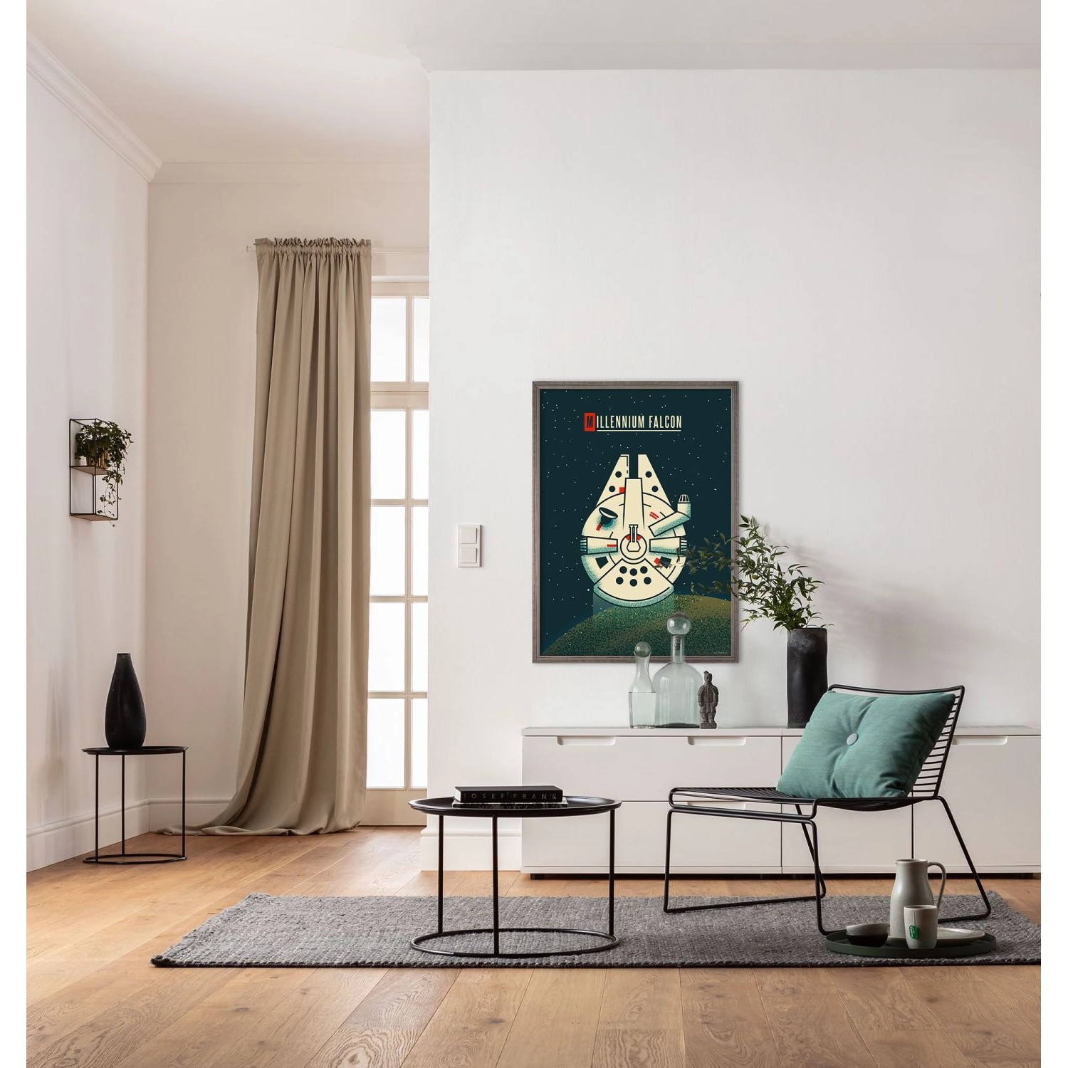 Disney Poster Star Wars Millennium Falken Dunkelblau 50 cm x 70 cm ...