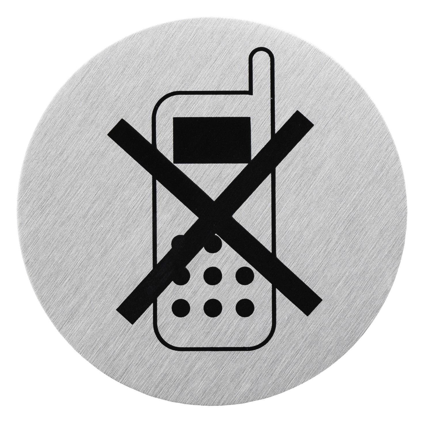 Hinweisschild Aluminium Piktogramm "Handy ausschalten" Selbstklebend ...