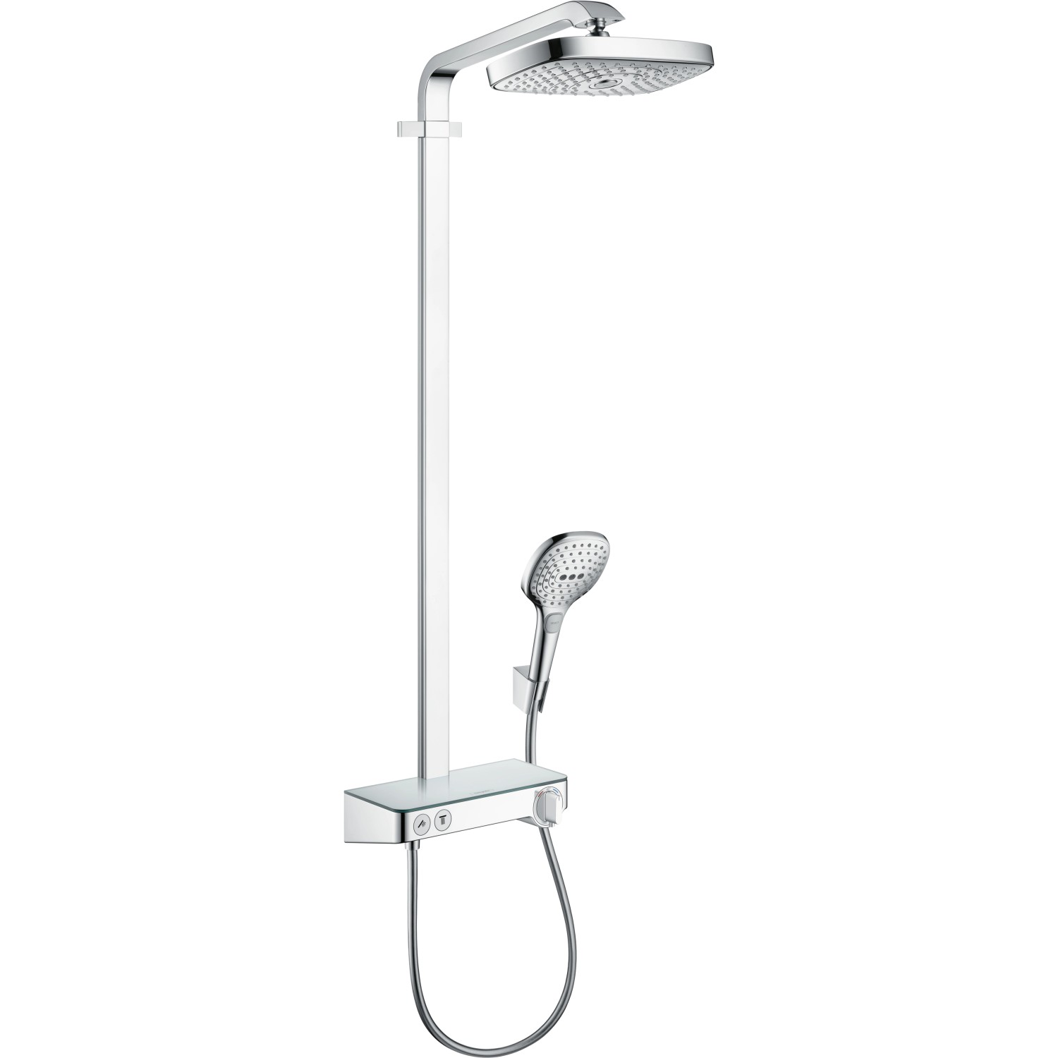 Hansgrohe Raindance SelectE Showerpipe 300 2jet EcoSmart ShowerTablet ...