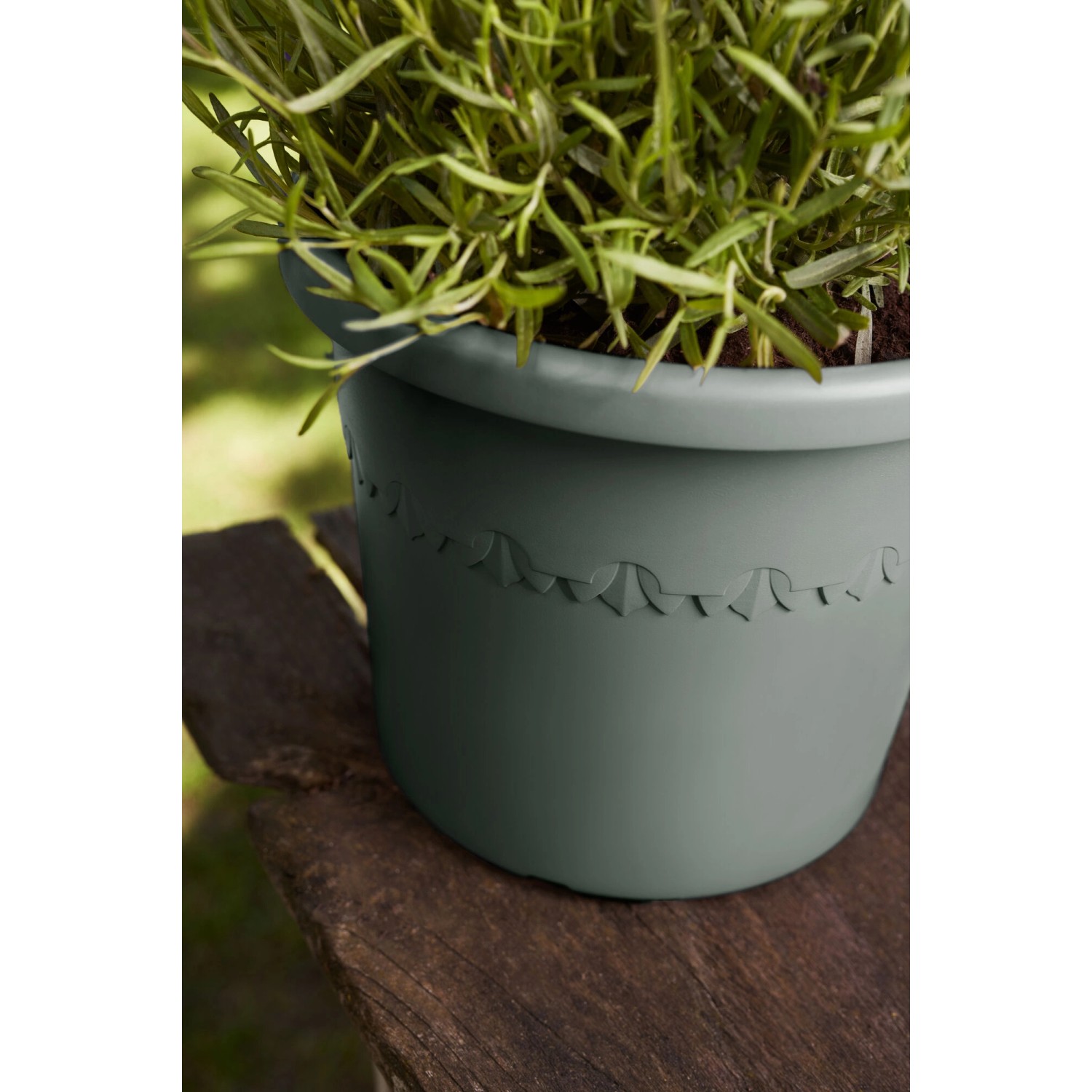 Elho Blumentopf Algarve Cilindro Ø 35 cm x 29 cm Grün kaufen bei OBI