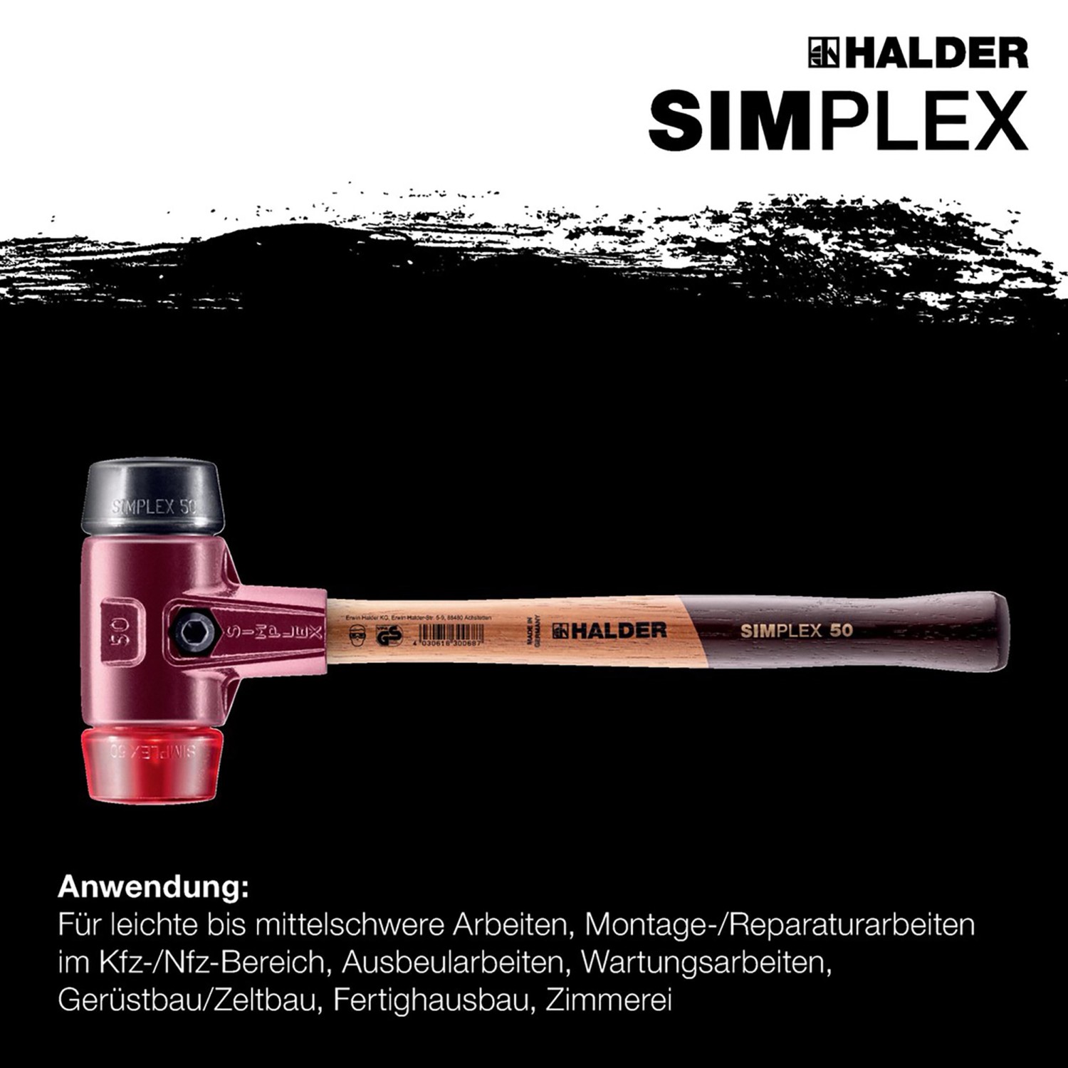 Halder Schonhammer Simplex Gummi Plastik D Ø 30 mm kaufen bei OBI