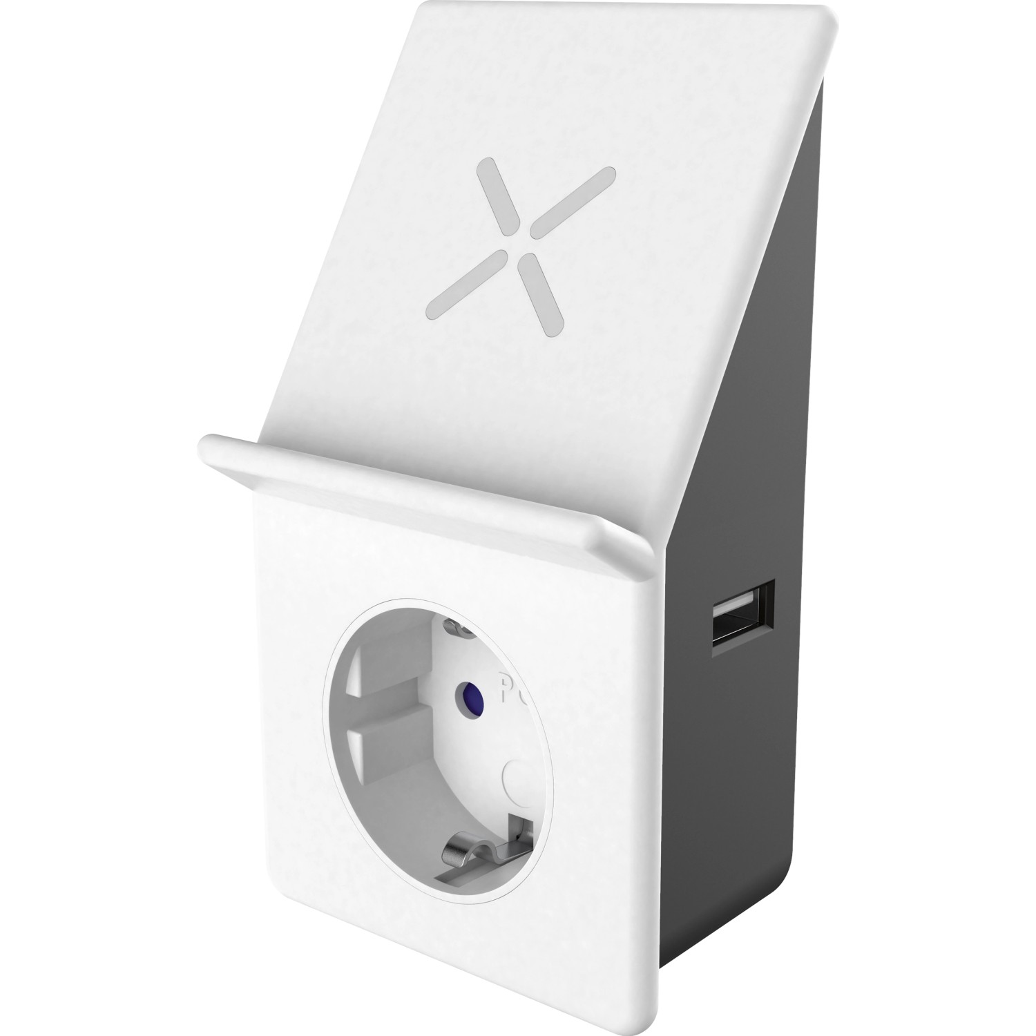 Kabelloser Ladegerät Adapter Weiß-Grau 126 mm x 84 mm kaufen bei OBI