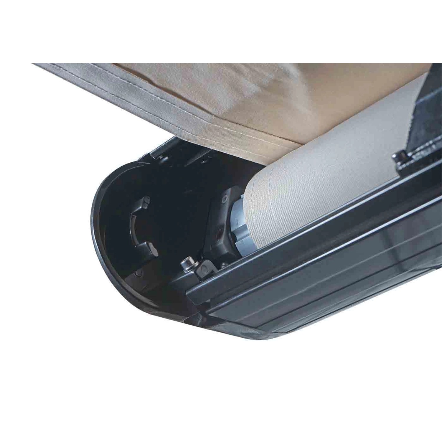 MCW Kassetten-Markise H124 Volant Ausfahrbar 4,5x3m Polyester Creme Anthrazit kaufen bei OBI