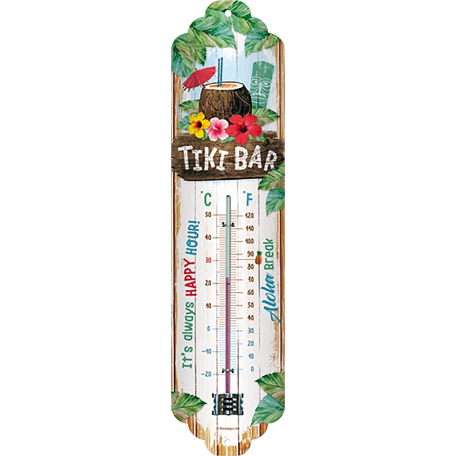 Nostalgic-Art Thermometer Tiki Bar 28 cm x 6,5 cm kaufen bei OBI
