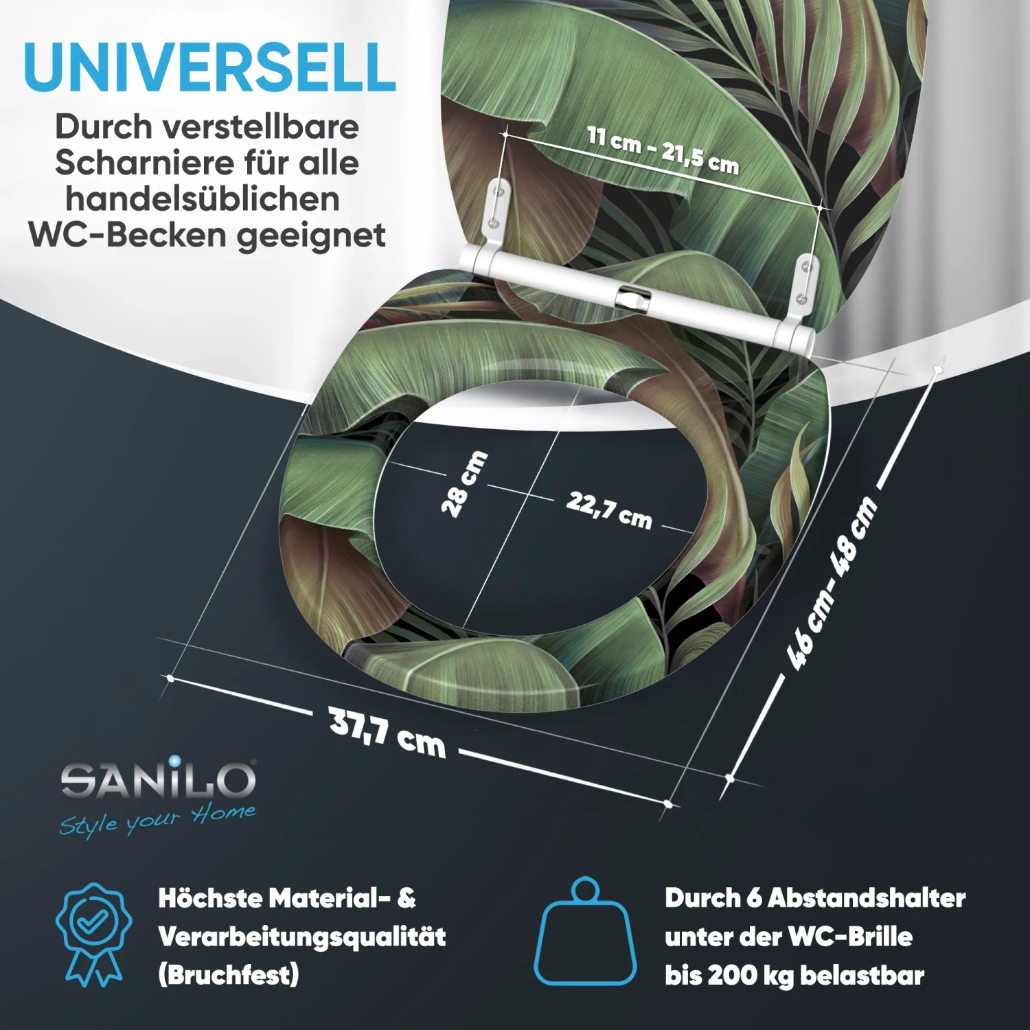 SANILO WC Sitz Mit Absenkautomatik Top Fix Jungle Kaufen Bei OBI SANILO WC Sitz Mit Absenkautomatik Top Fix Jungle Kaufen Bei OBI