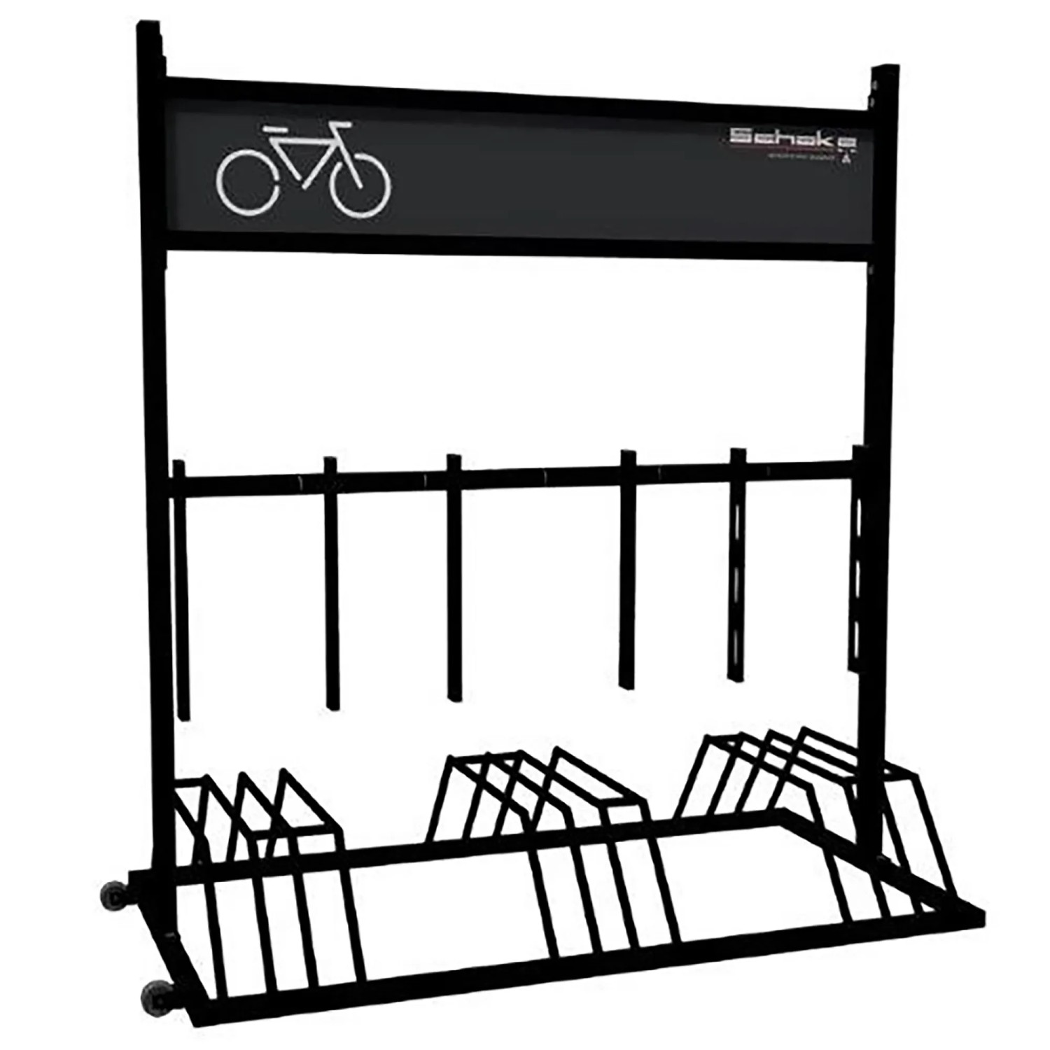Schake Mobiler Fahrradständer Basismodell Werbeschild o. Steckdosen ...
