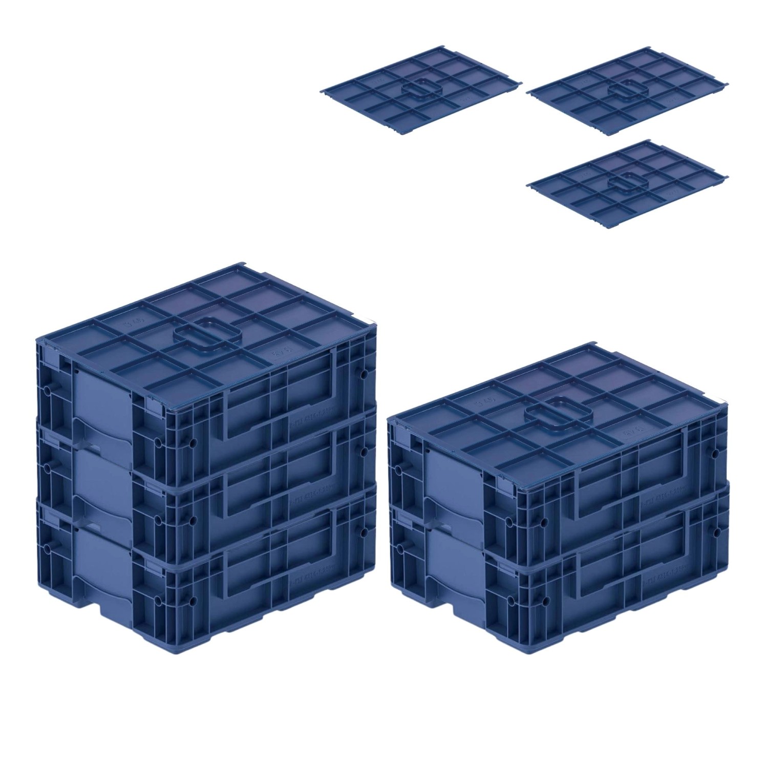 SparSet 5 x VDA KLT Kleinladungsträger Mit Verbundboden und ...