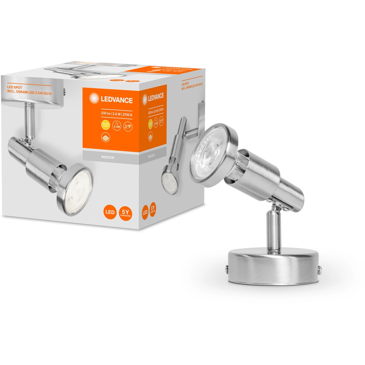 Ledvance LED-Spot 1-flammig Silber 14,6 cm kaufen bei OBI