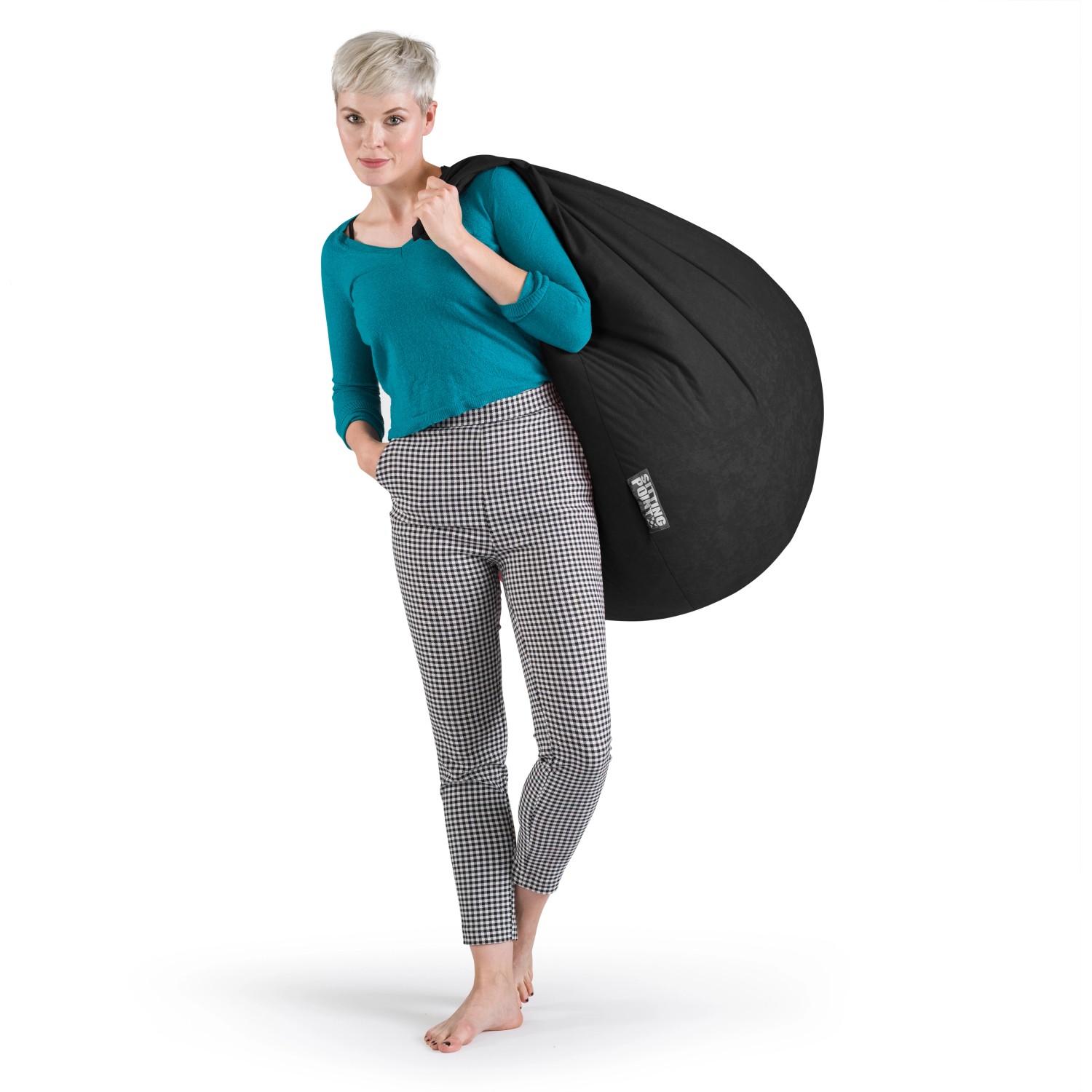 Sitting Point Sitzsack Easy 220 l Schwarz kaufen bei OBI