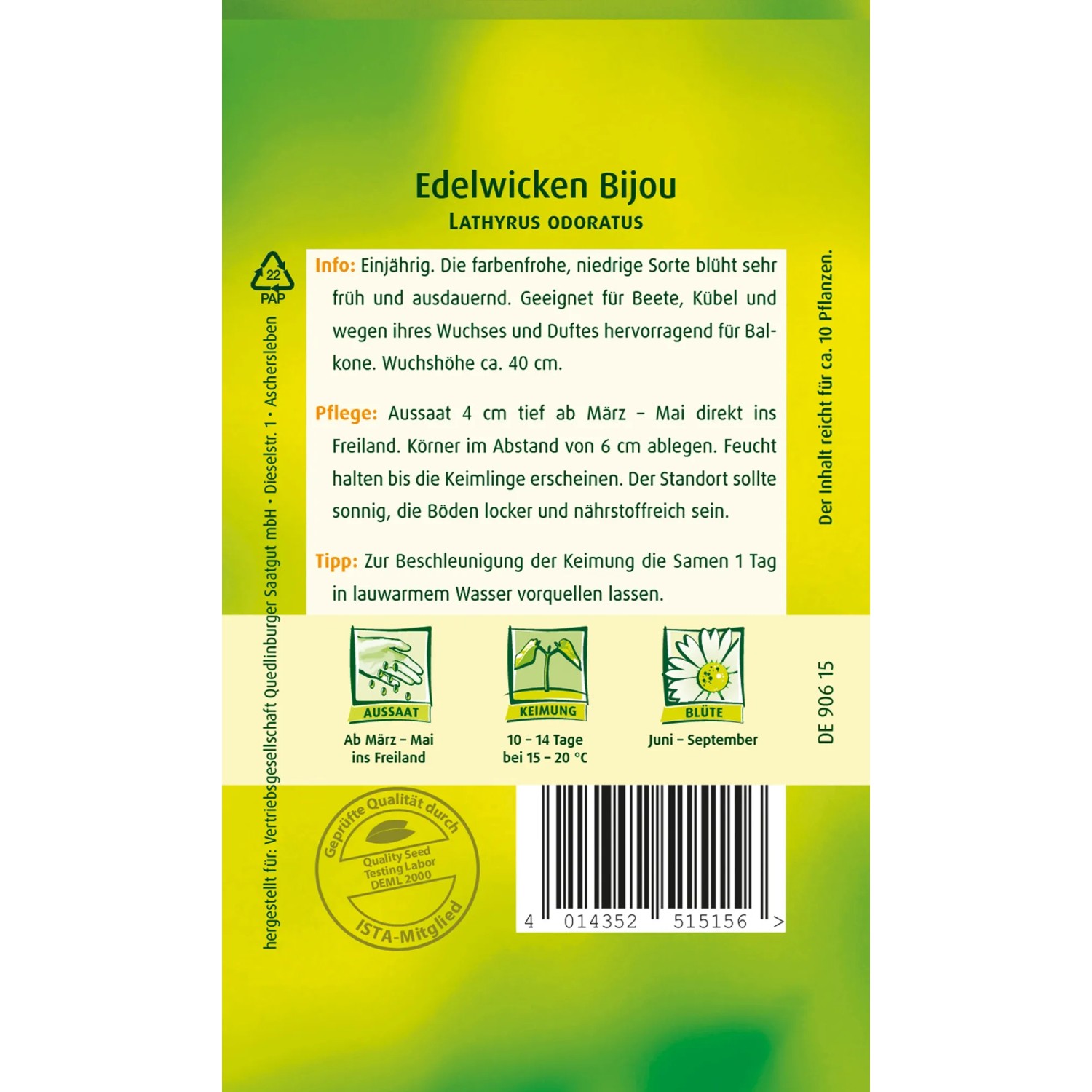 Quedlinburger Edel- Wicken ''Bijou Mischung'' kaufen bei OBI