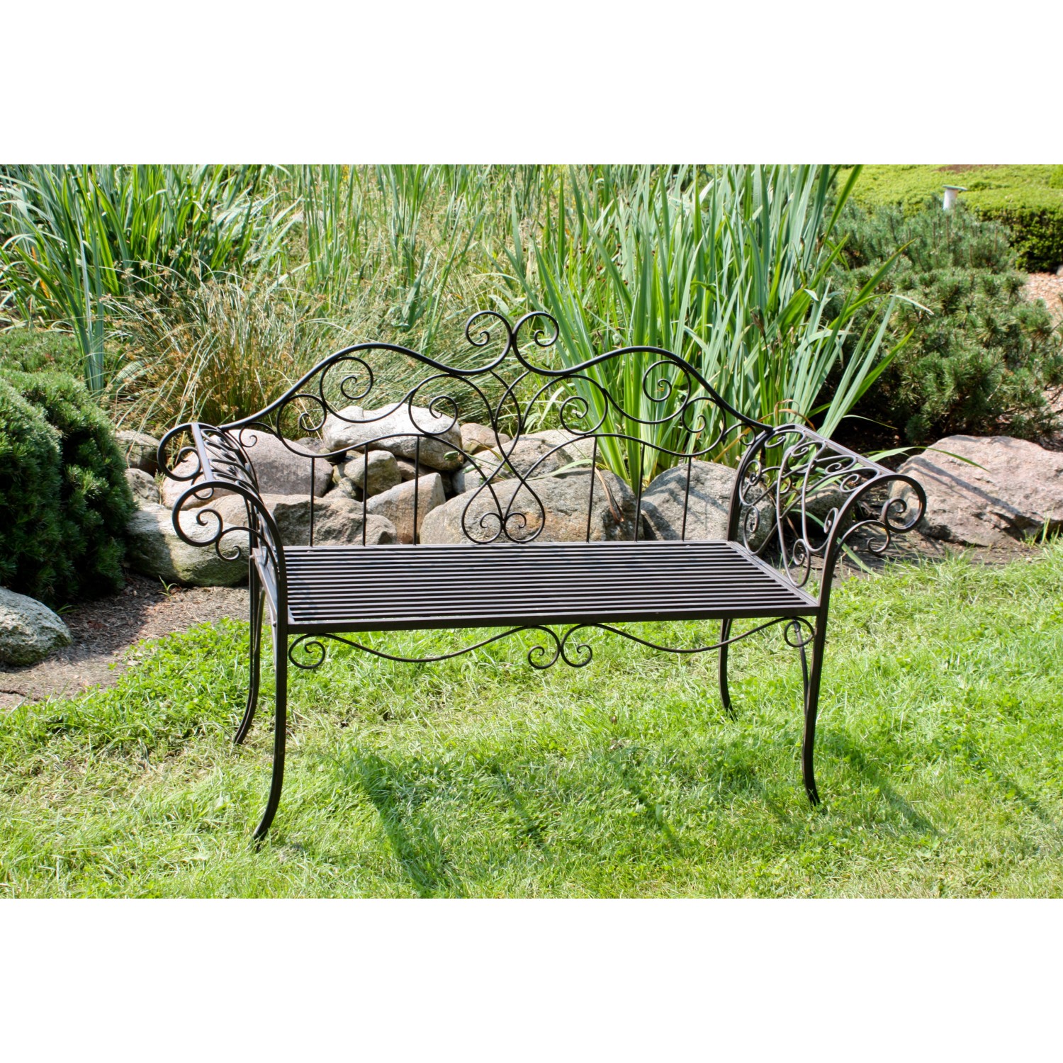 Garden Pleasure Gartenbank Selene 51 cm x 92,5 cm x 143 cm Rostoptik kaufen bei OBI