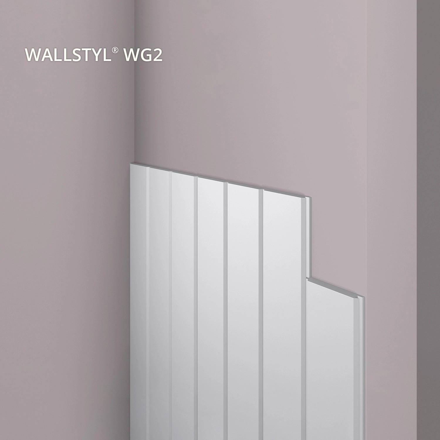 NOEL & MARQUET NMC WG2-Box WALLSTYL 3D Wandpaneele 1 Karton Set mit 8 Wandleisten 1,84 m2 Weiß ...