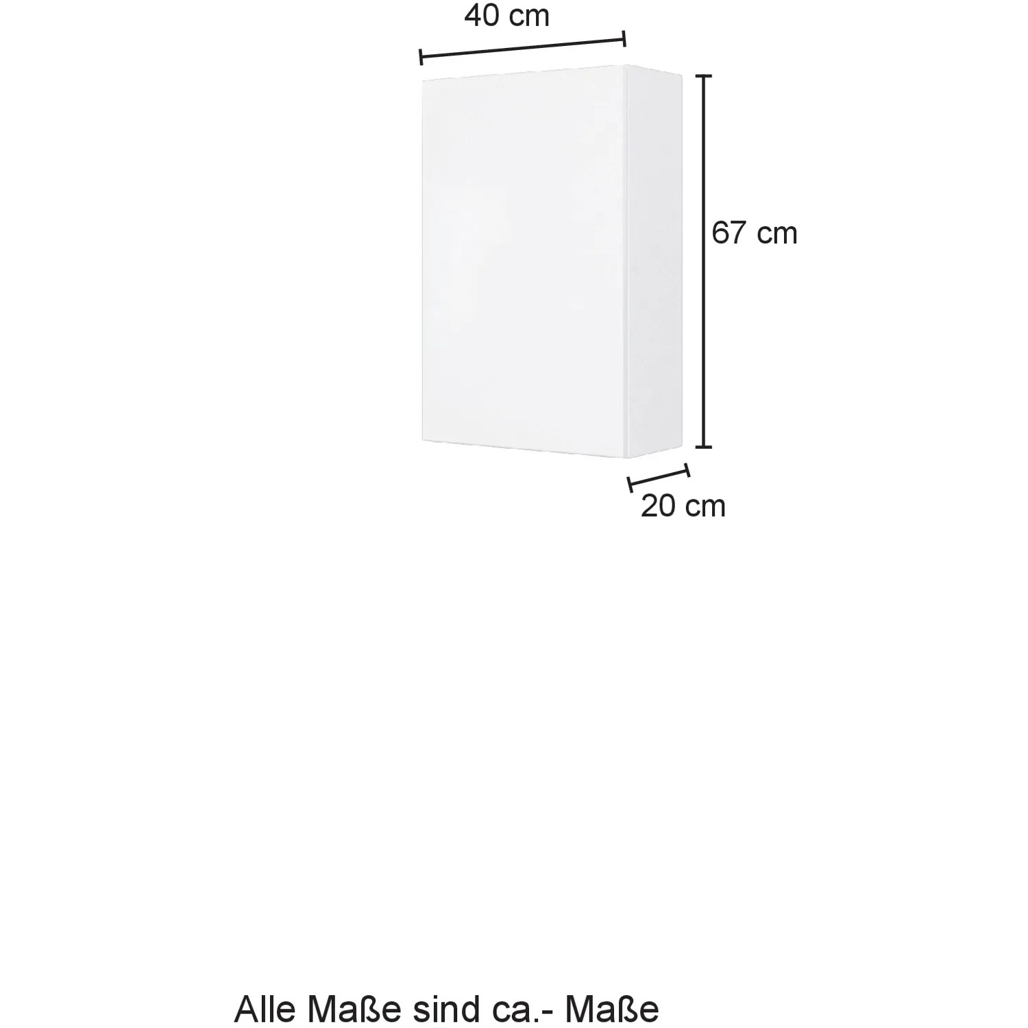 Held Möbel Hängeschrank Ferrara 40 cm matt Grau-Graphitgrau kaufen bei OBI