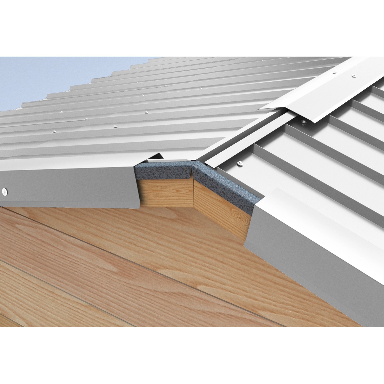 SDF Firstblech Zuschnitt Alu-Natur 200 mm x 2 m kaufen bei OBI