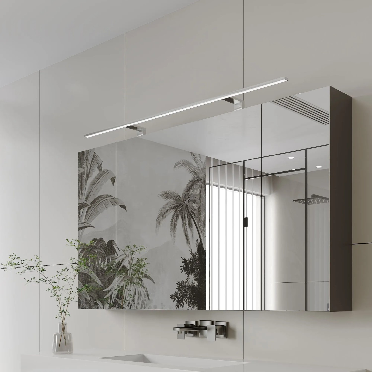 Elegantes Spiegelleuchte Bad Obi Bilder