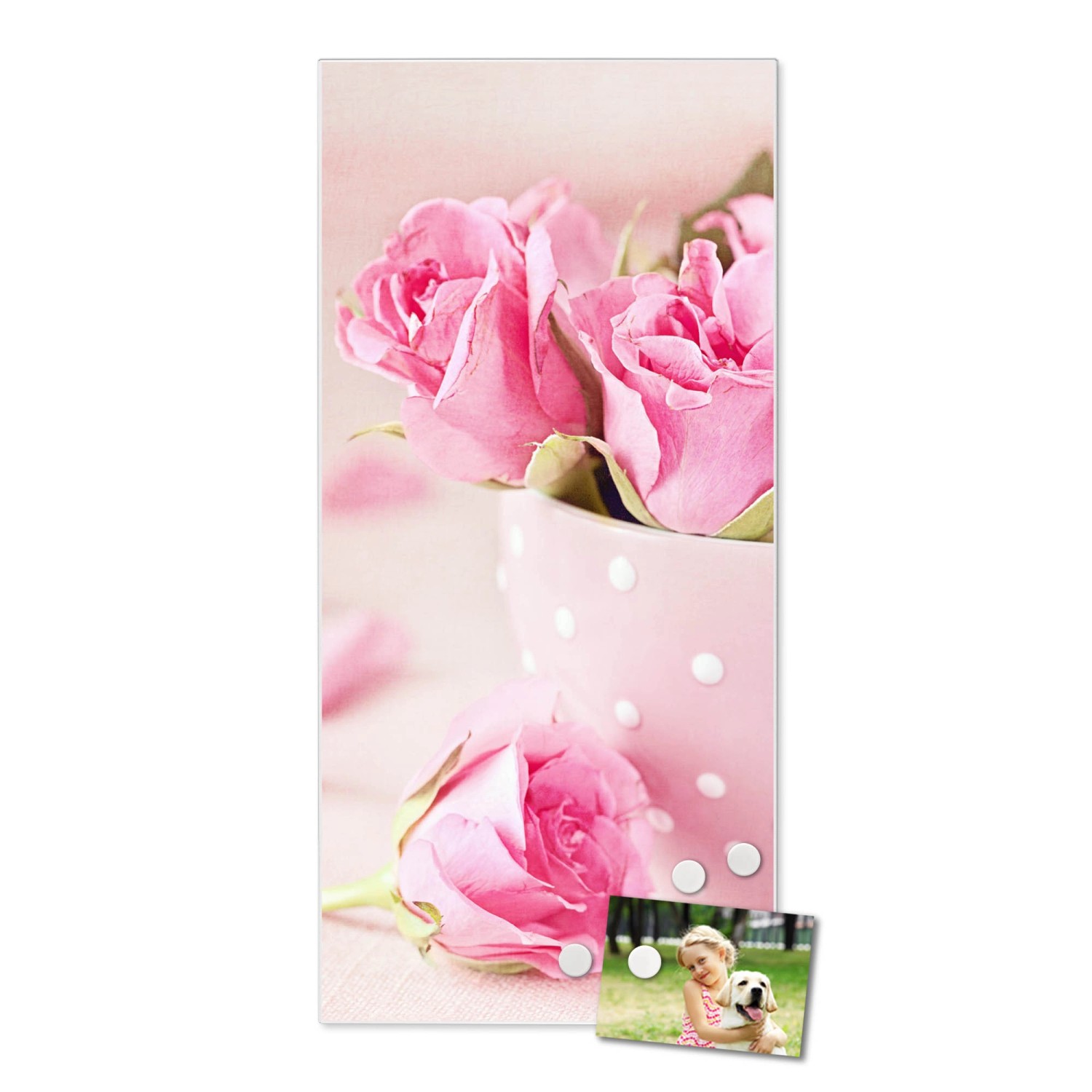 Banjado Magnettafel 37x78cm Magnetwand Weiß Aus Metall Magnetpinnwand ...