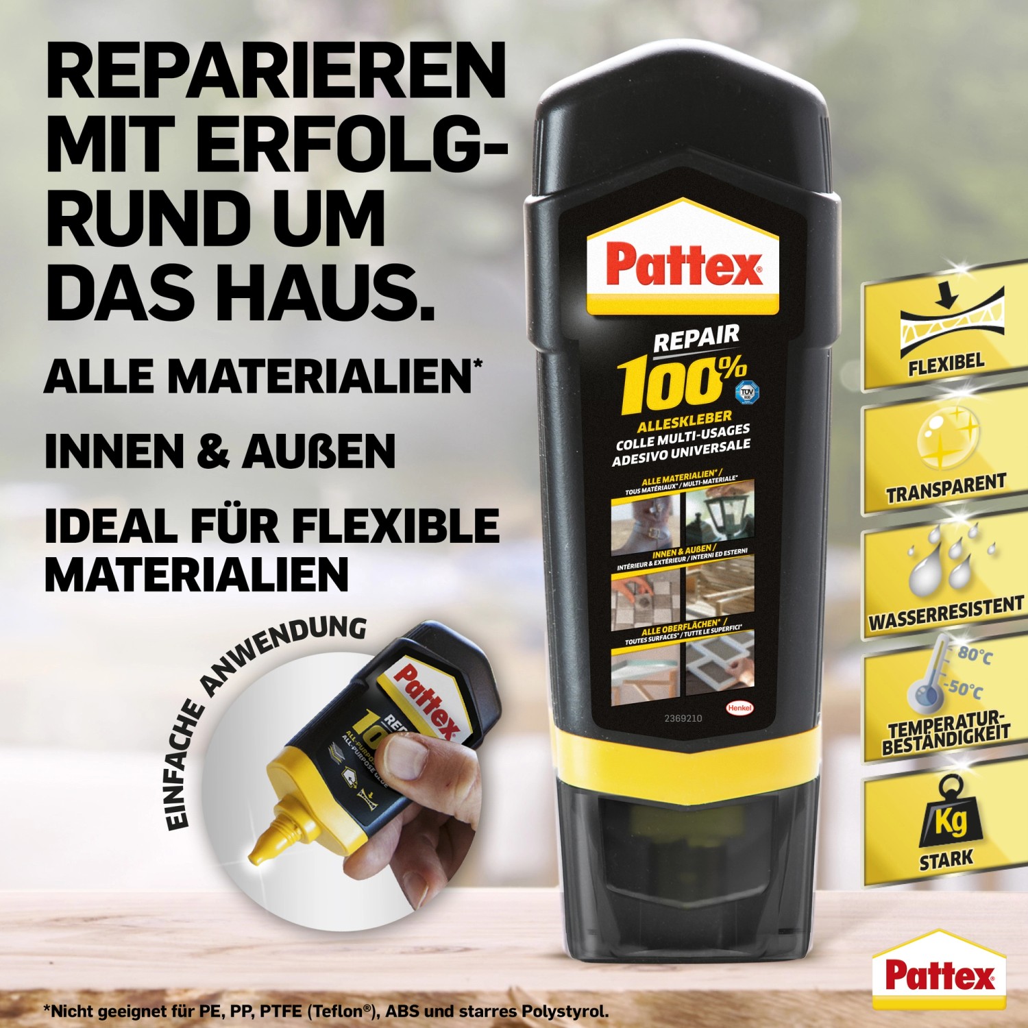 Pattex 100% Repair Alleskleber 100 g Flasche Transparent kaufen bei OBI