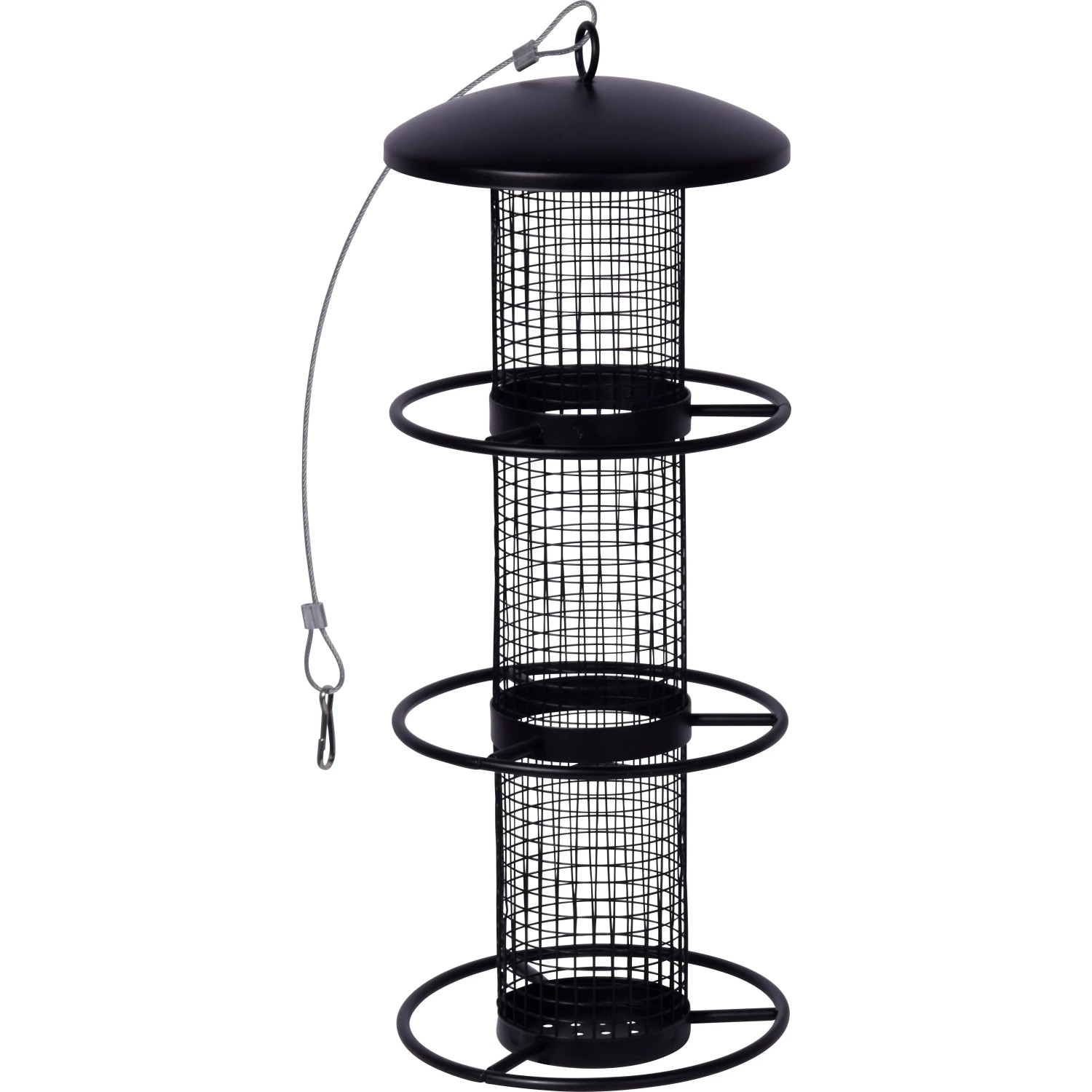 Dobar Futterspender auf Gitterröhre Futtersäule mit Anflugring Ø 14 cm ...