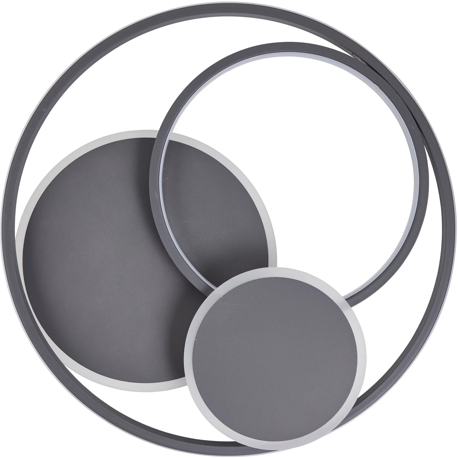Brilliant Deckenlampe Runda LED rund 50 cm dunkelgrau matt kaufen bei OBI