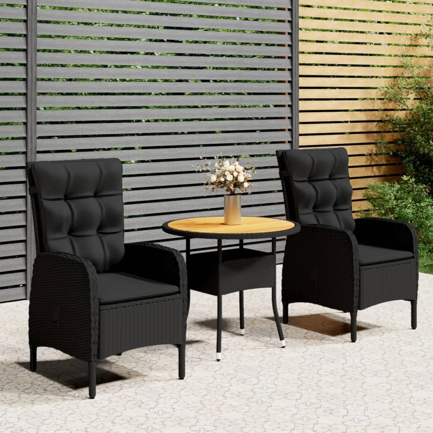 Rattan bistro set for 4 store