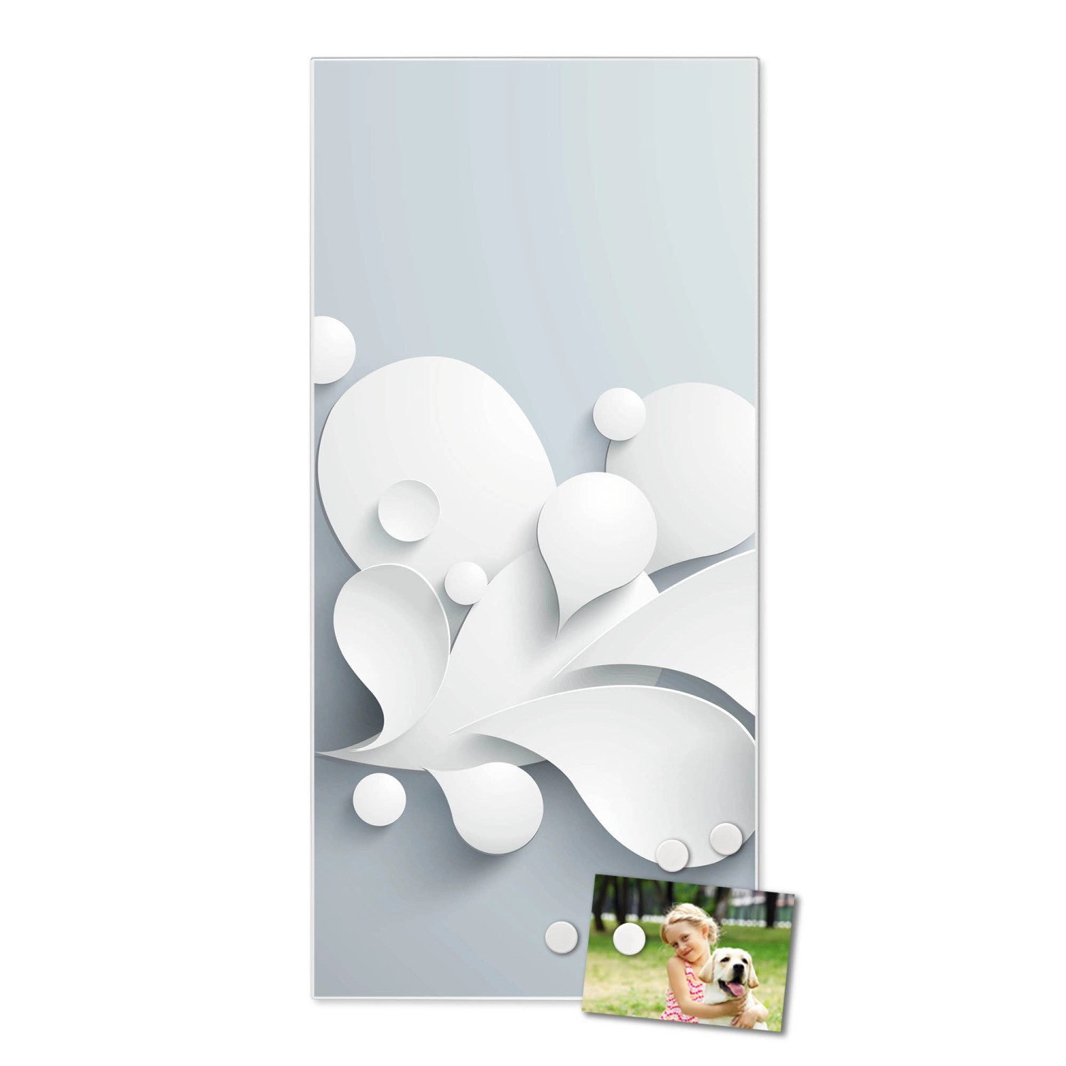 Banjado Magnettafel 37x78cm Magnetwand Weiß Aus Metall Magnetpinnwand ...