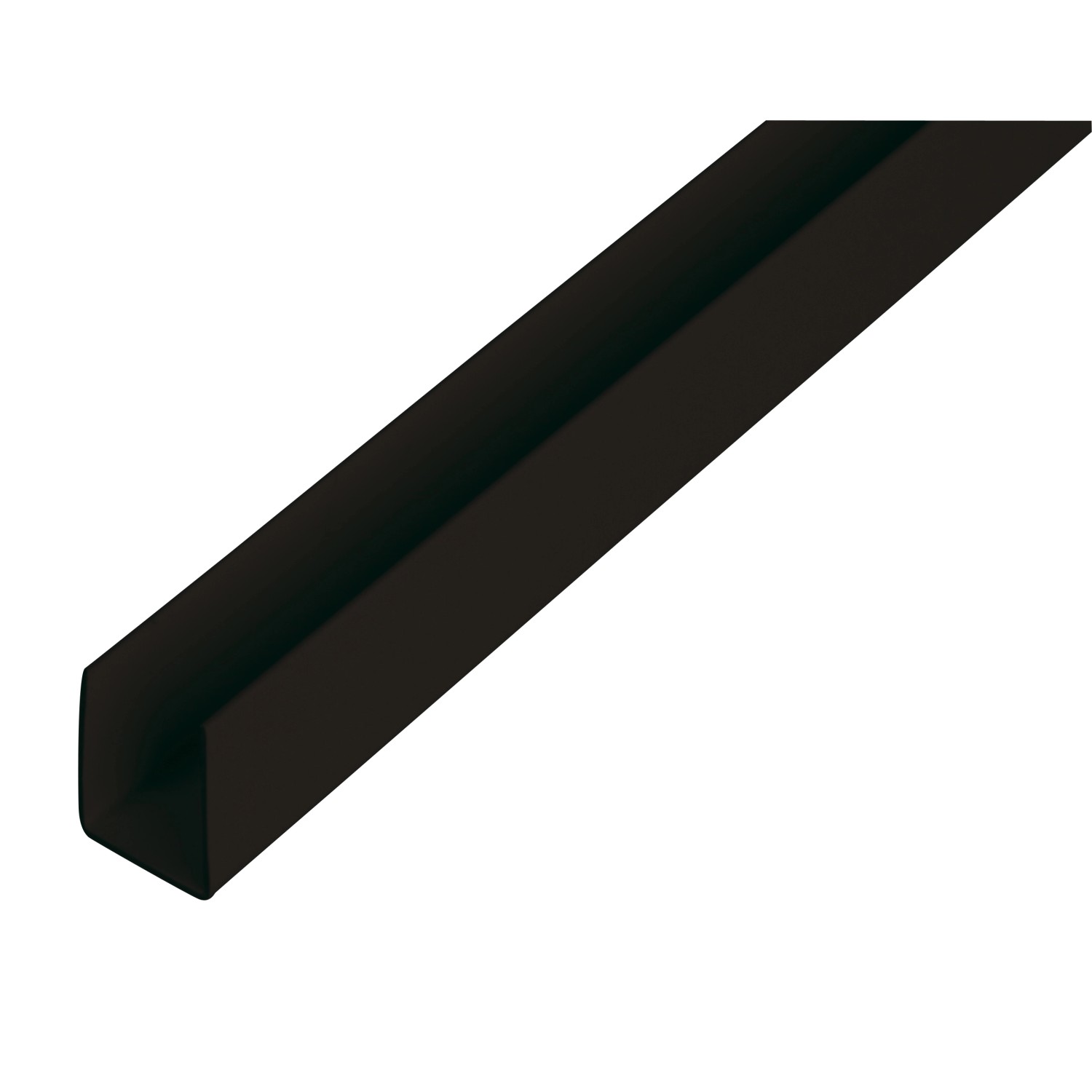 U-Profil Kunststoff 10 mm x 21 mm x 2.600 mm Schwarz kaufen bei OBI